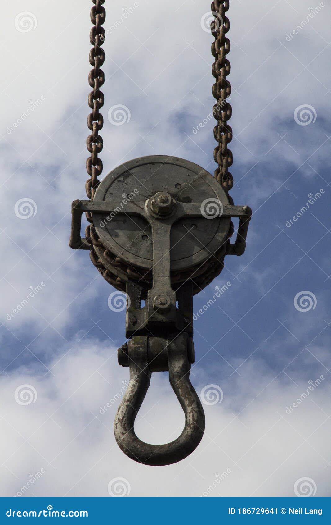 Old Metal Loading Crane Detail Stock Image - Image of perspective ...