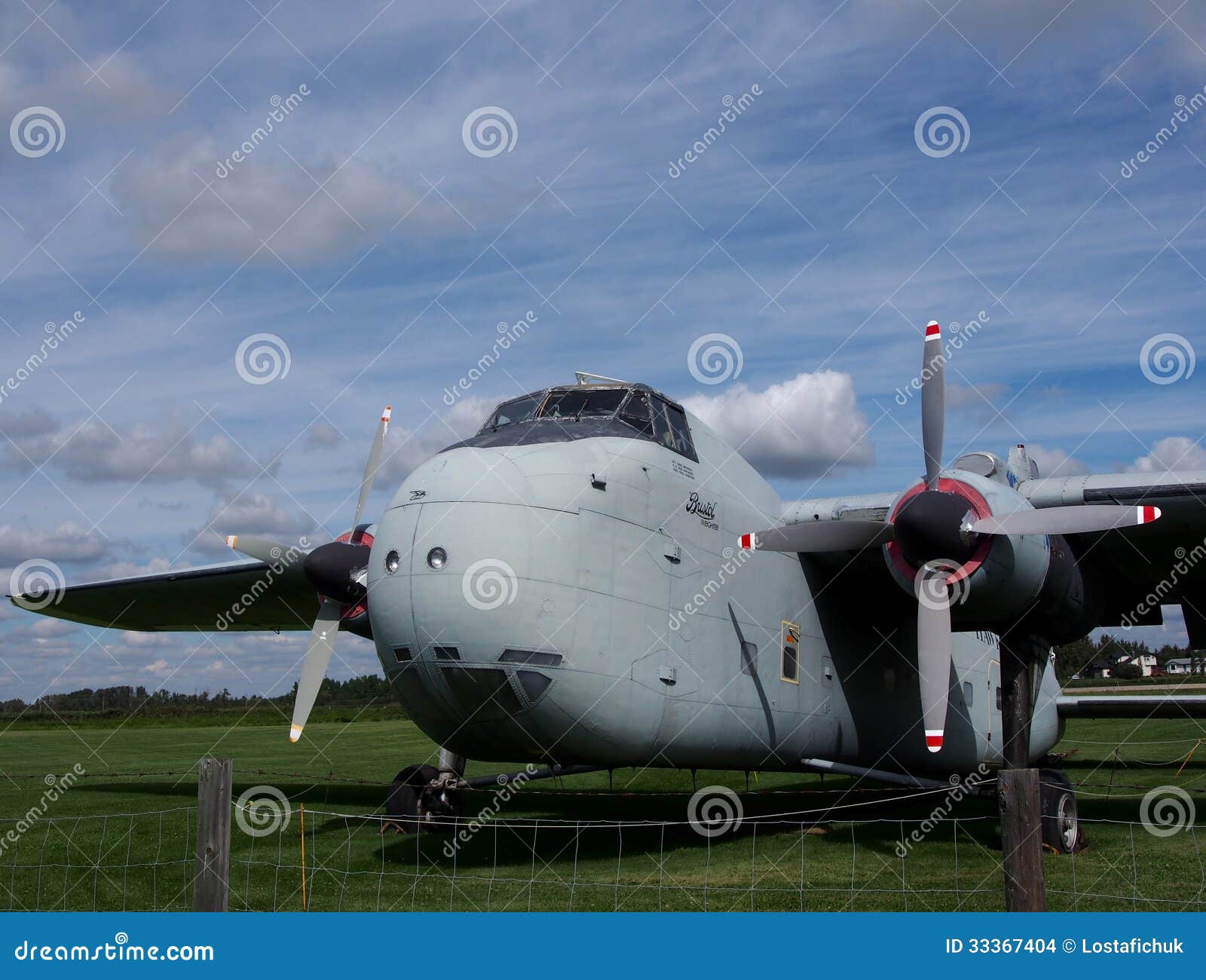 Bristol Freighter Twin-Engine Cargo Plane Editorial Stock Image - Image ...