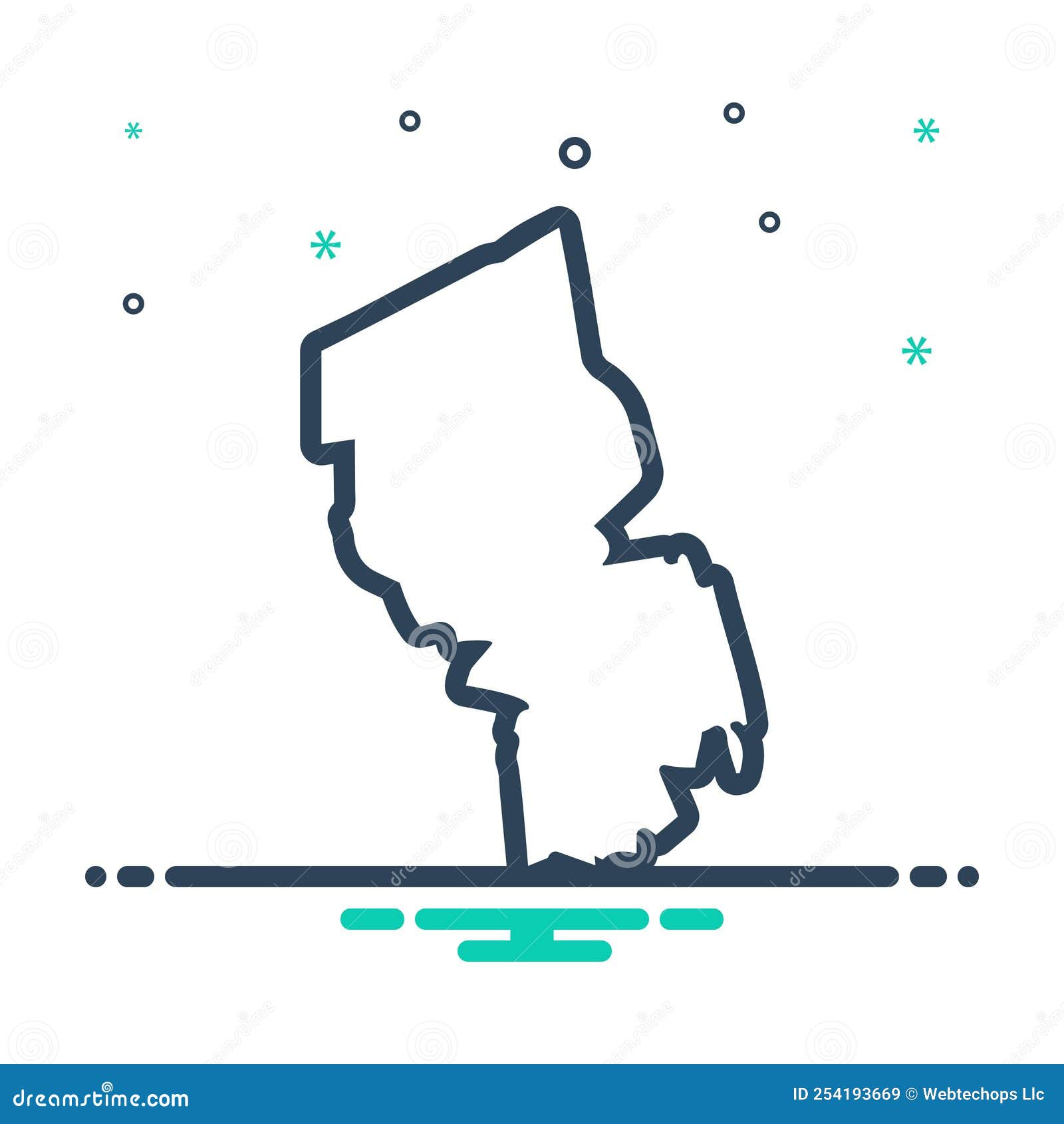 Mix Icon for Bristol, England and Continent Stock Illustration ...