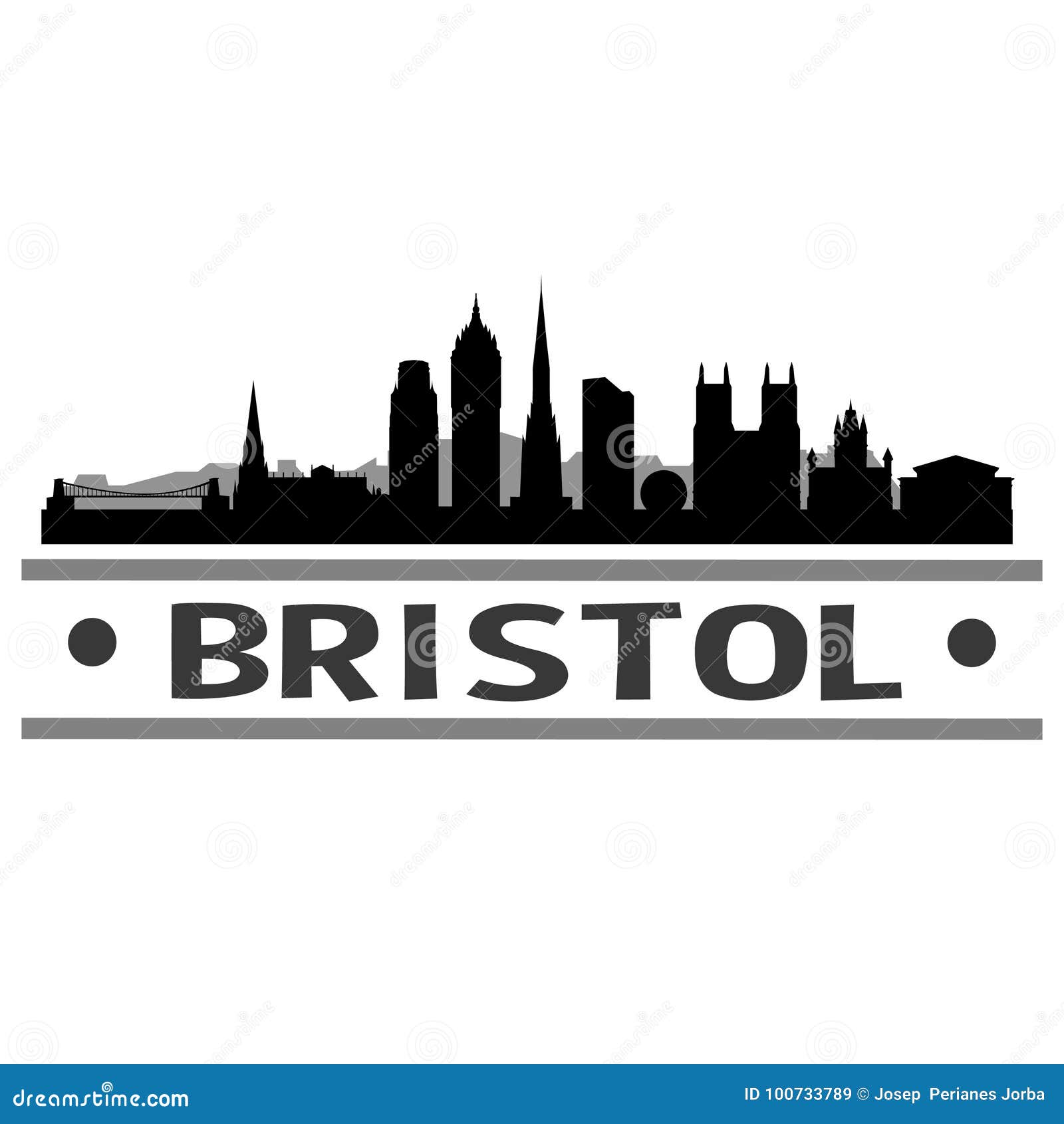 Bristol Icon Vector Art Design Stock Vector - Illustration of country ...