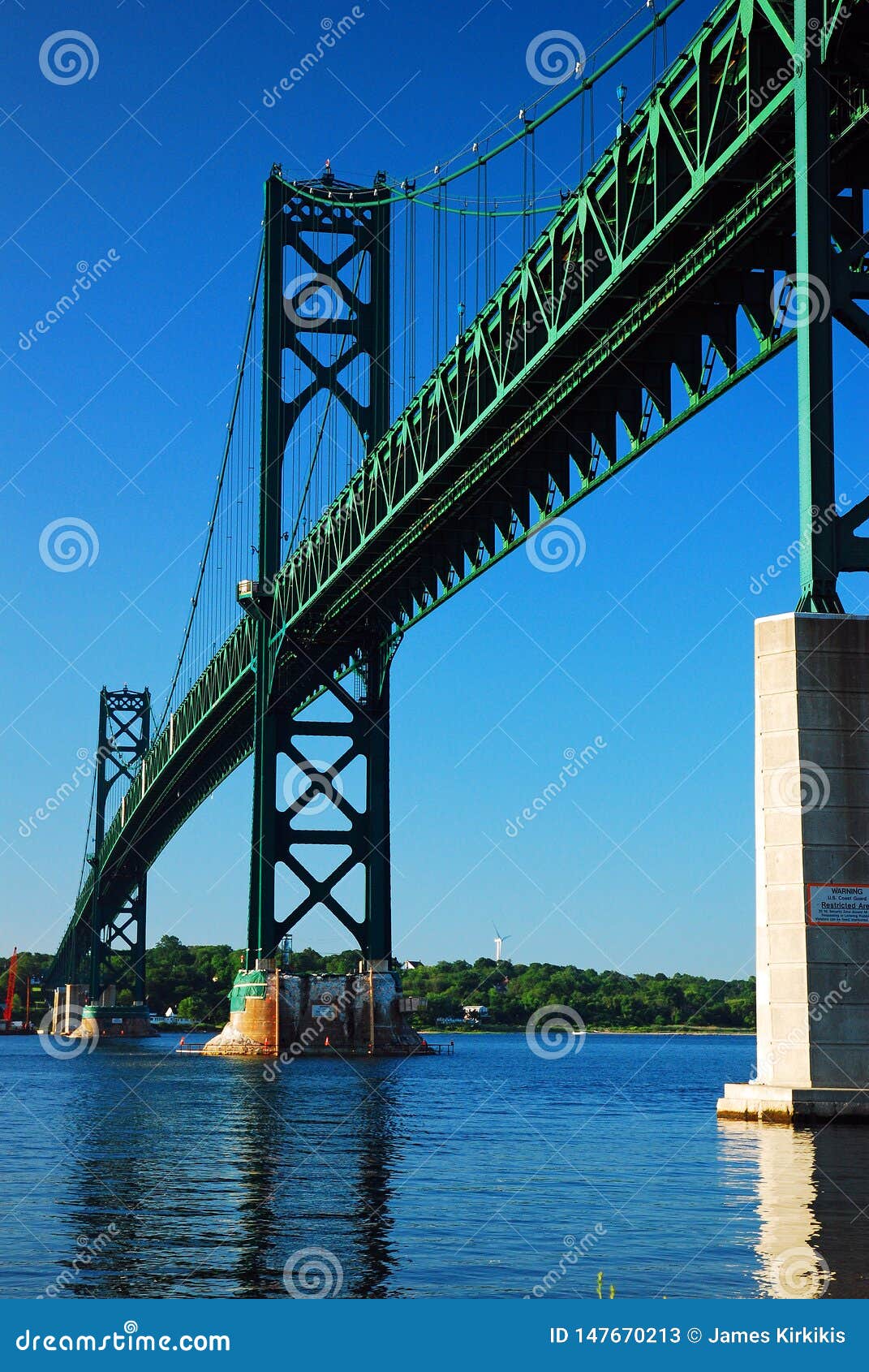 The Bristol Mt Hope Suspension Bridge Stock Image - Image of attraction ...