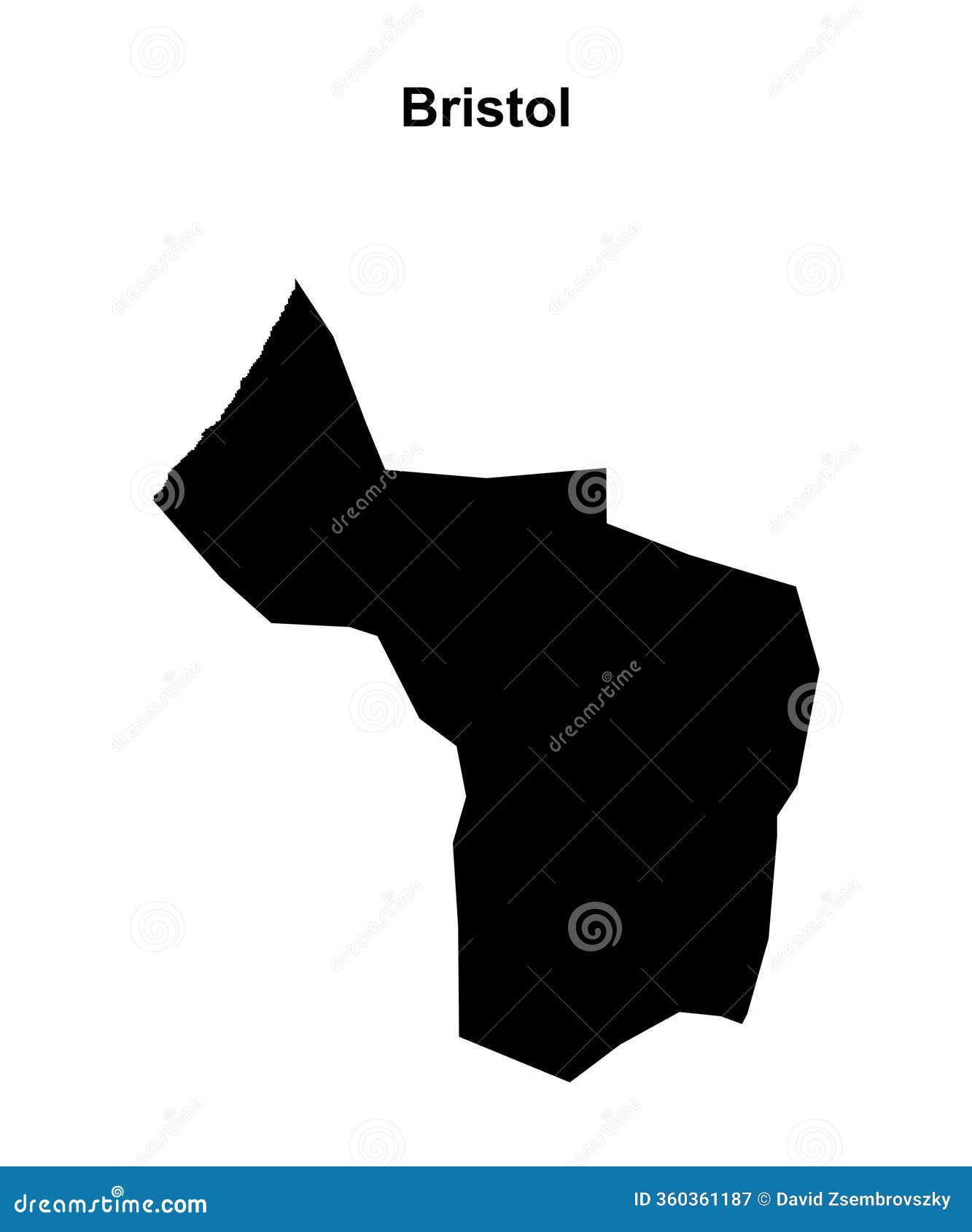 Bristol Outline Map Stock Photo | CartoonDealer.com #357615918