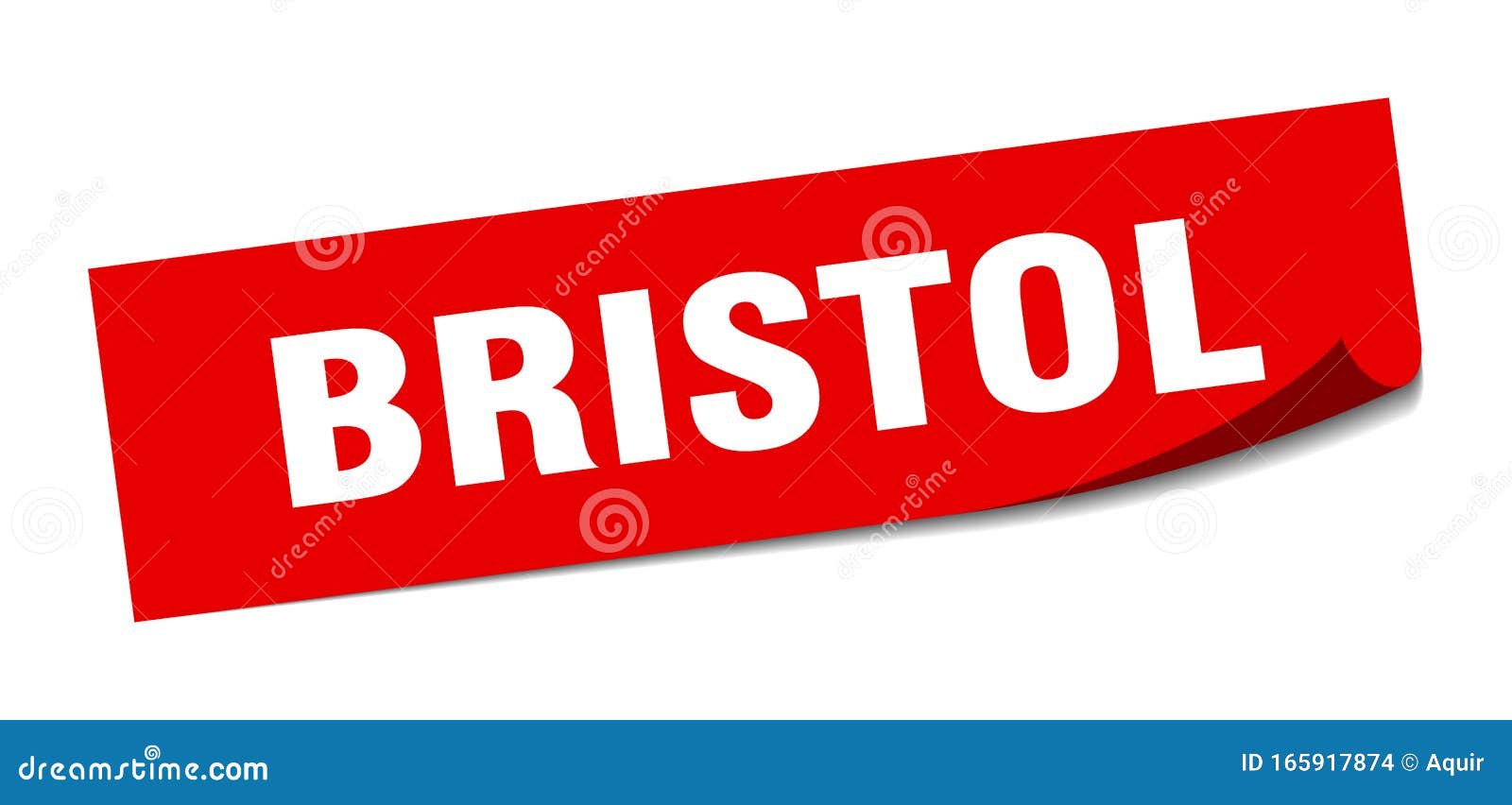 Bristol Sticker. Bristol Square Peeler Sign Stock Vector - Illustration ...
