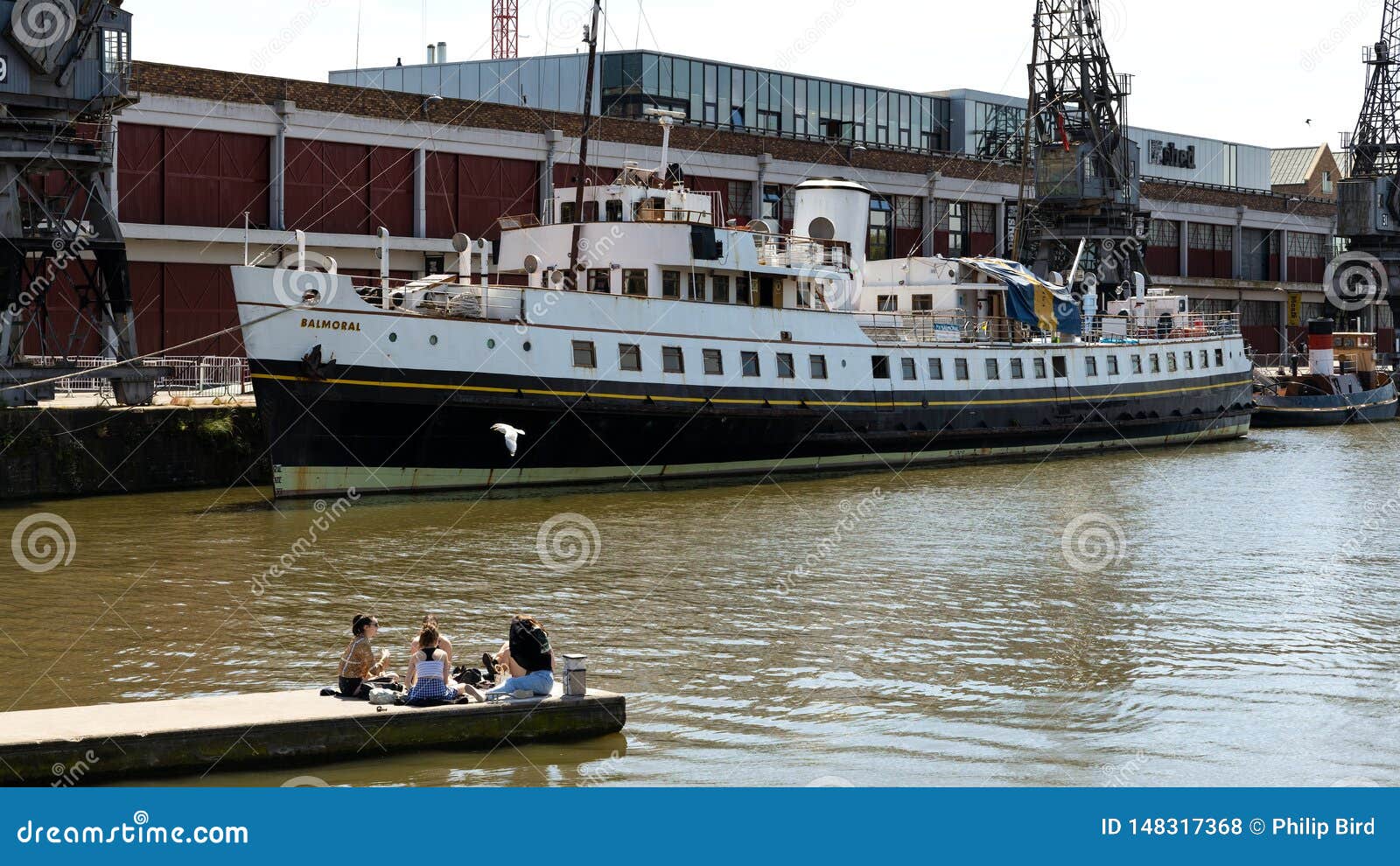 View of the Balmoral Ship on the River Avon in Bristol on May 14, 2019 ...