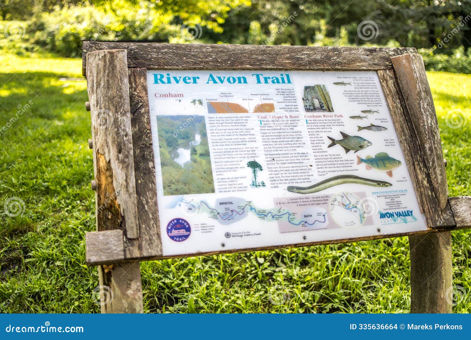 Bristol, UK - September 21, 2023: River Avon Trail Map Information ...