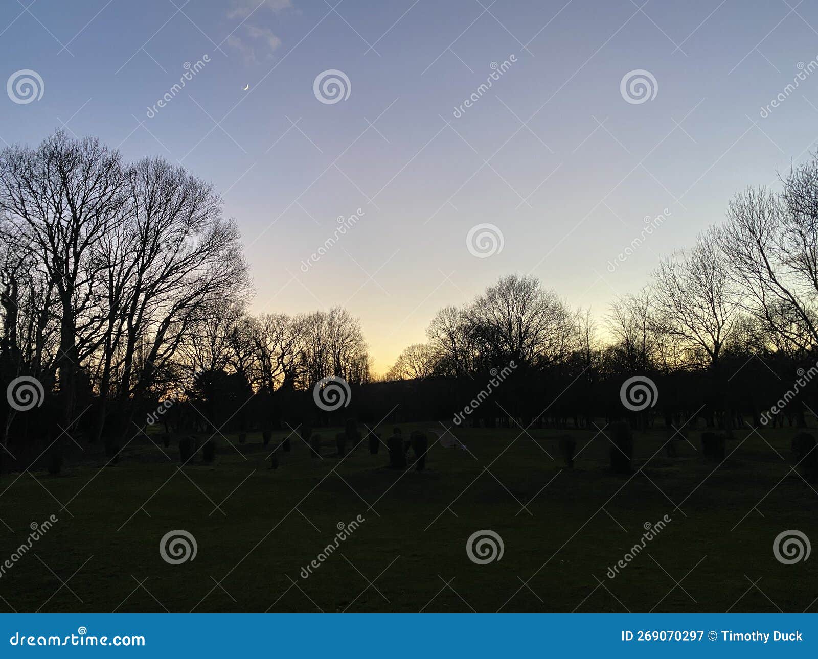 Britain Countryside at Dusk on a Sunny Evening Stock Image - Image of ...