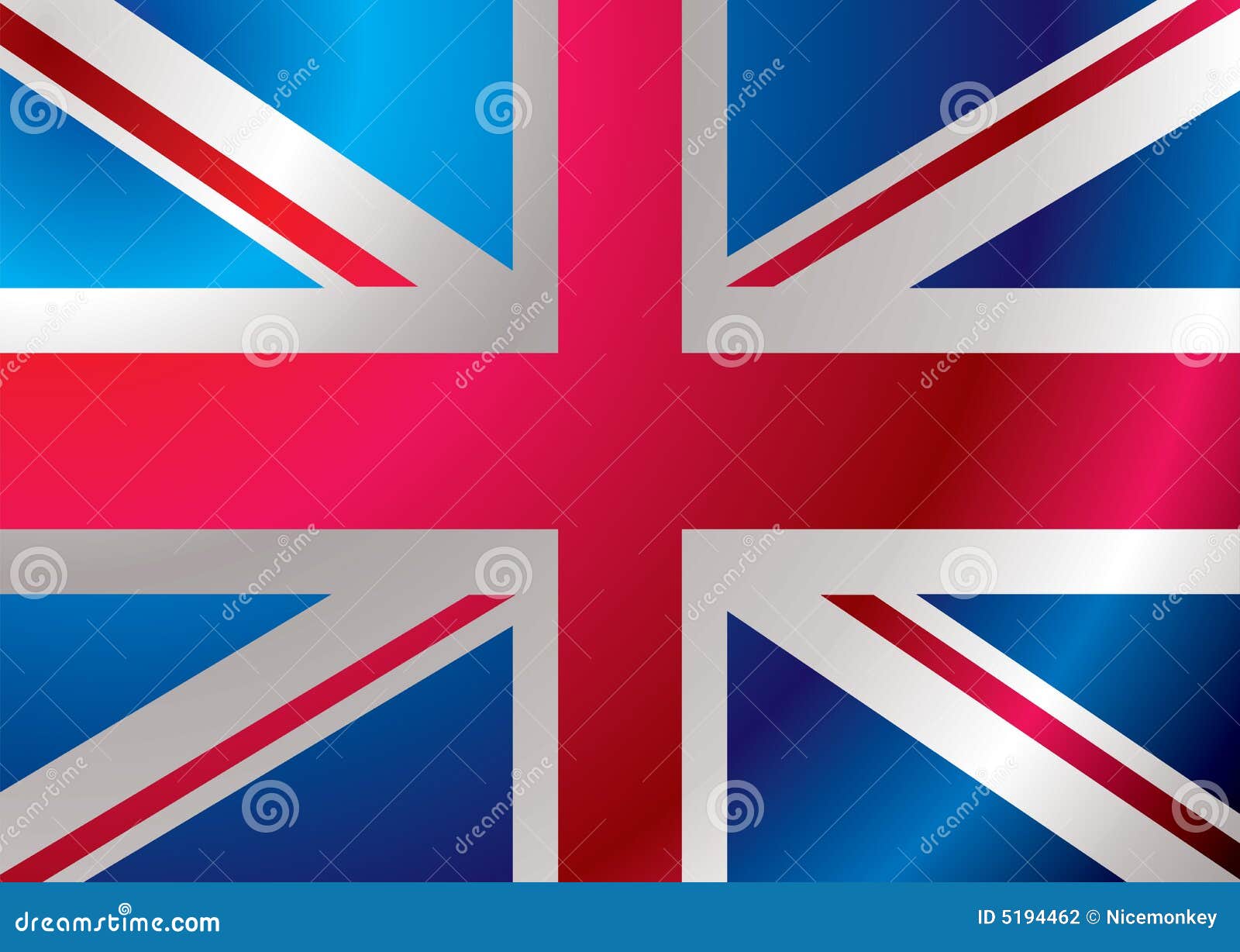 Britain flag ripple stock vector. Illustration of illustrations - 5194462