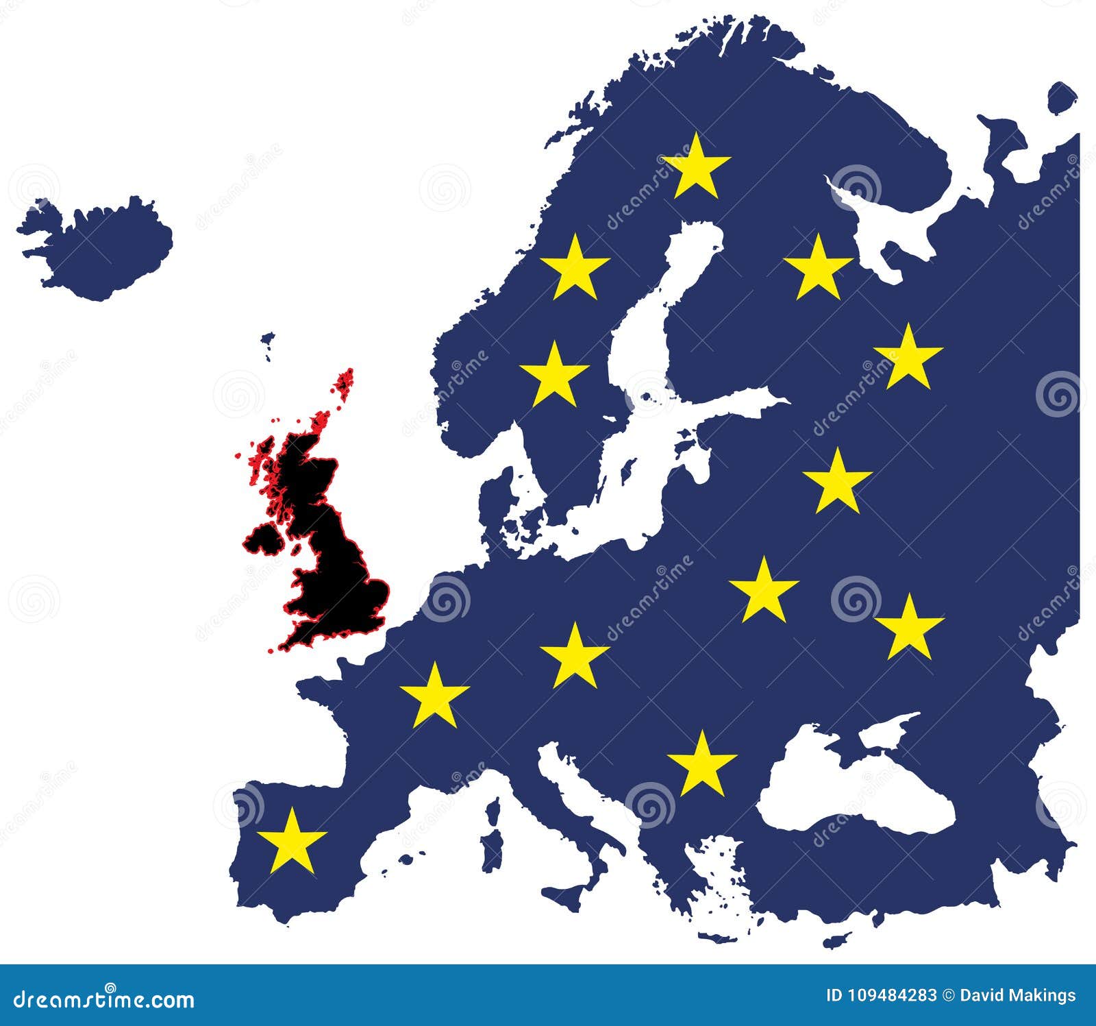 Britain Leaving EU stock illustration. Illustration of space - 109484283