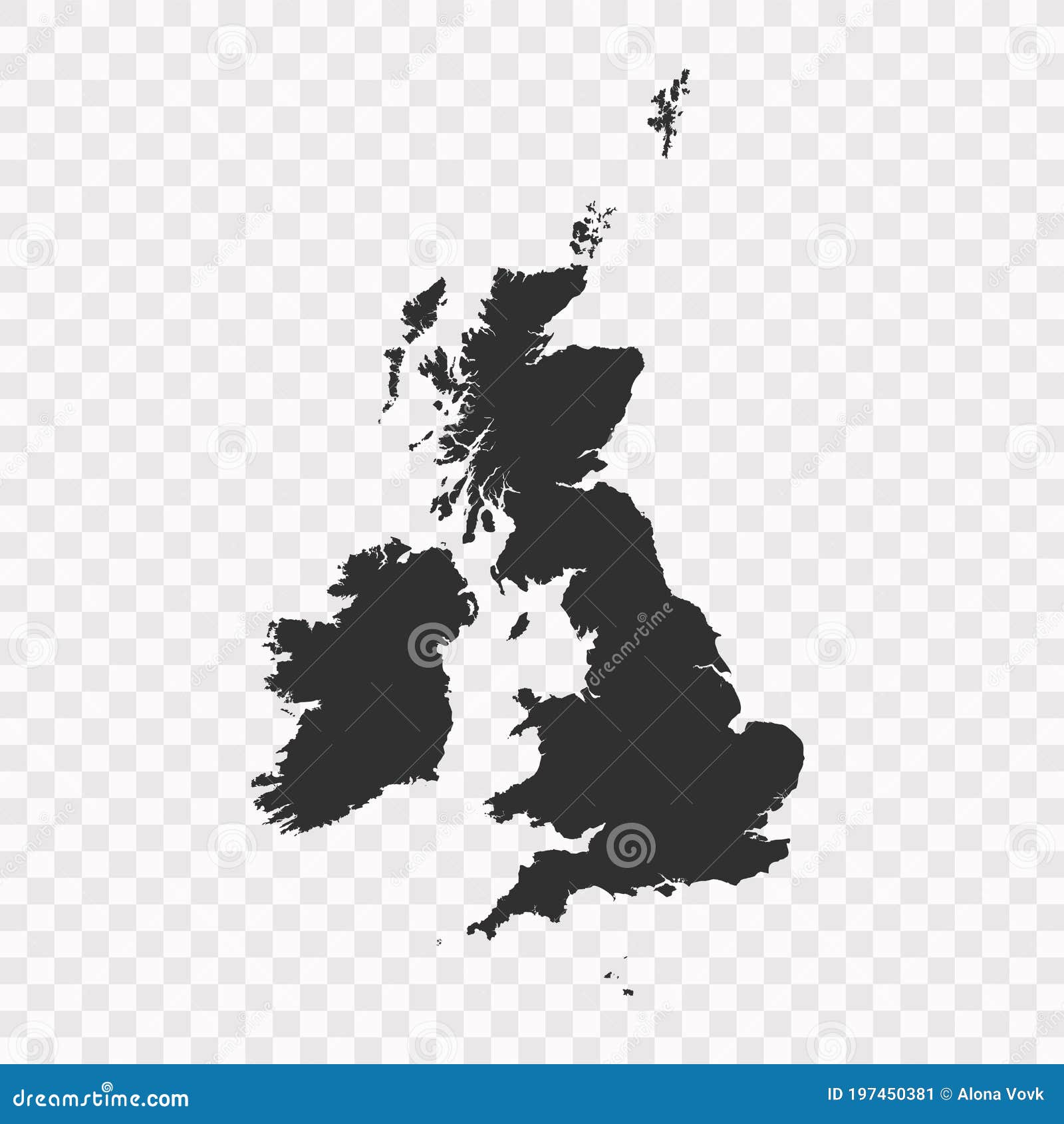 Britain Map - Stock Vector Illustration Stock Illustration ...