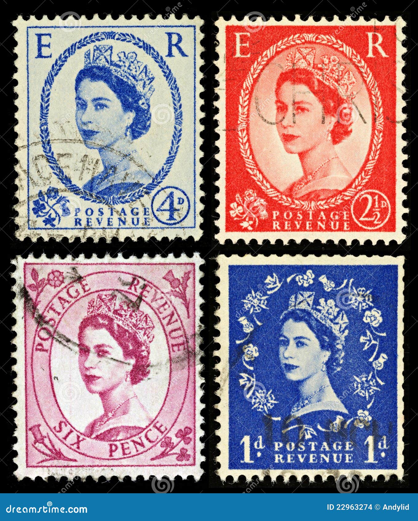 Britain Postage Stamps editorial stock image. Image of antique - 22963274