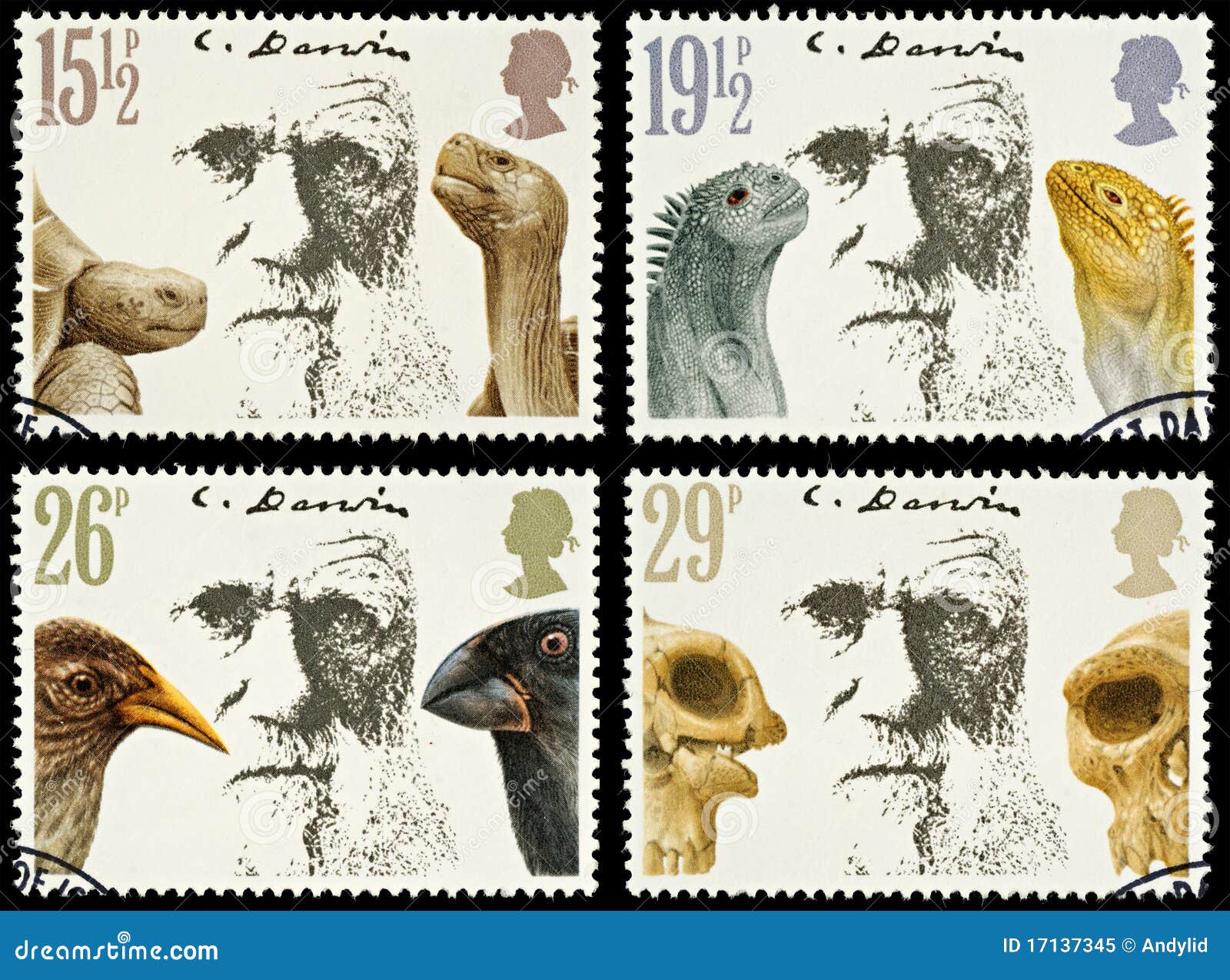 British Used Stamp Depicting Queen Elizabeth II Editorial Photo ...