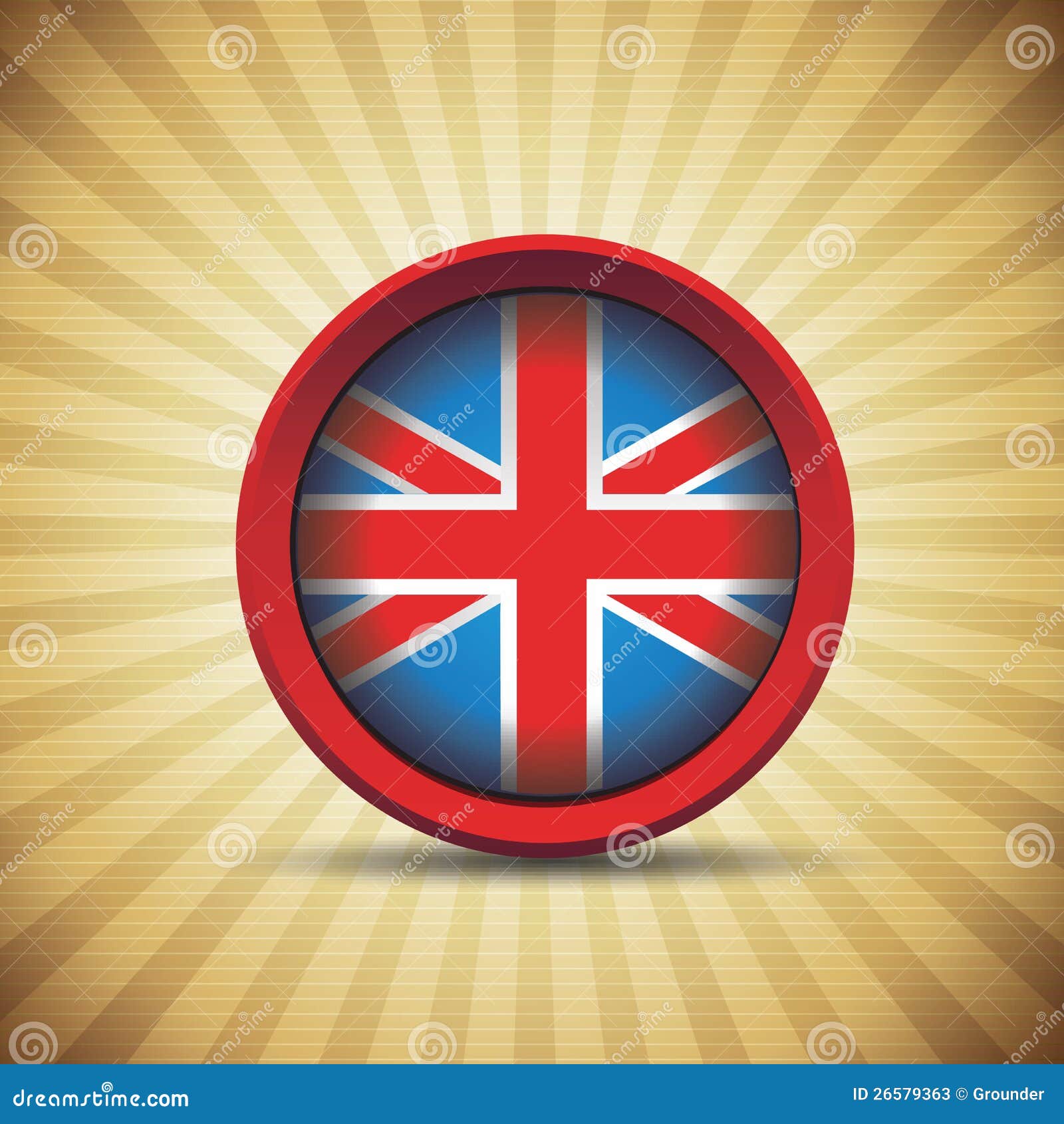 Britain retro flag stock vector. Illustration of britain - 26579363