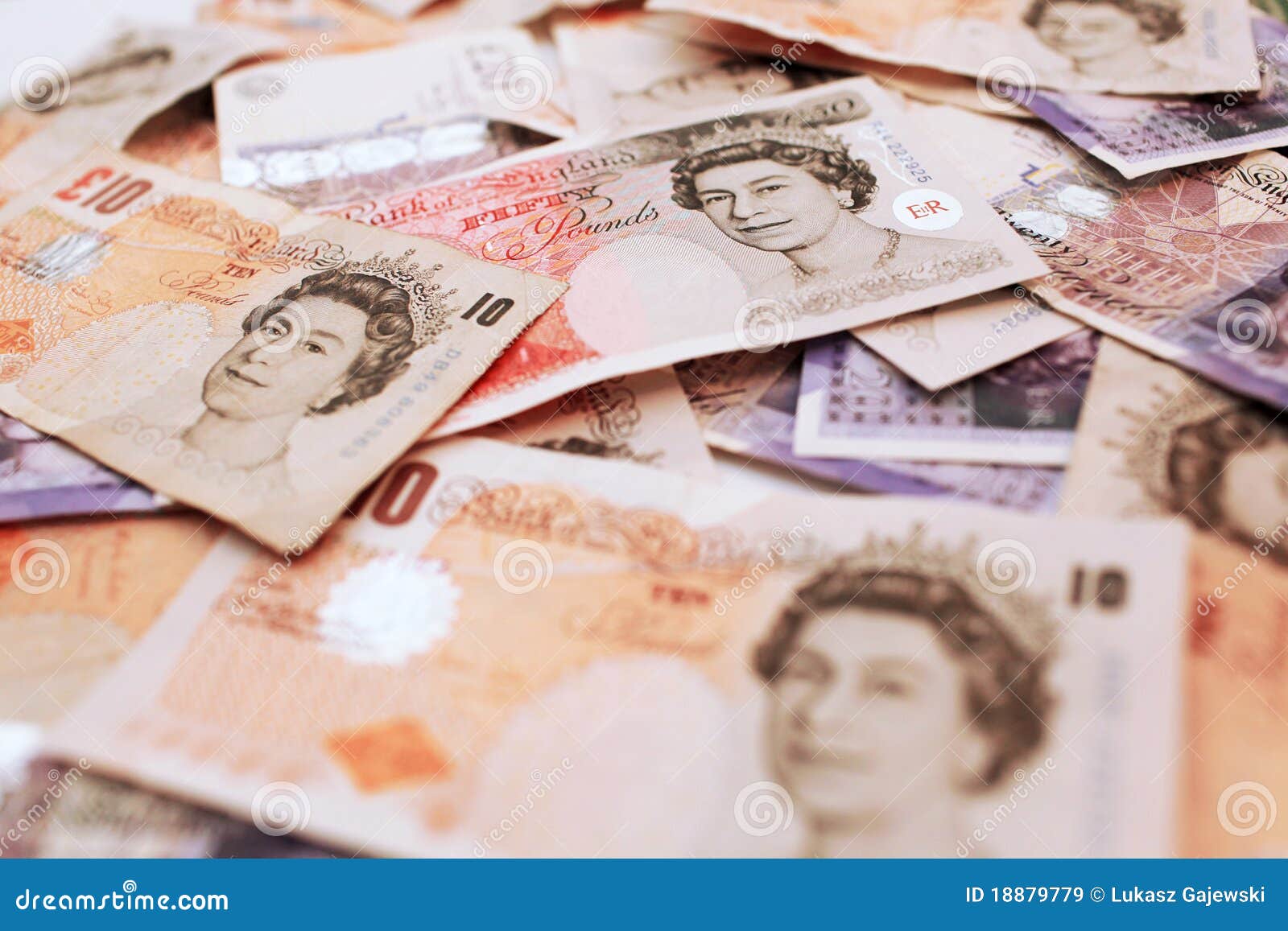 BRITISCHES Bargeld-Banknote-Geld Redaktionelles Stockbild - Bild von ...