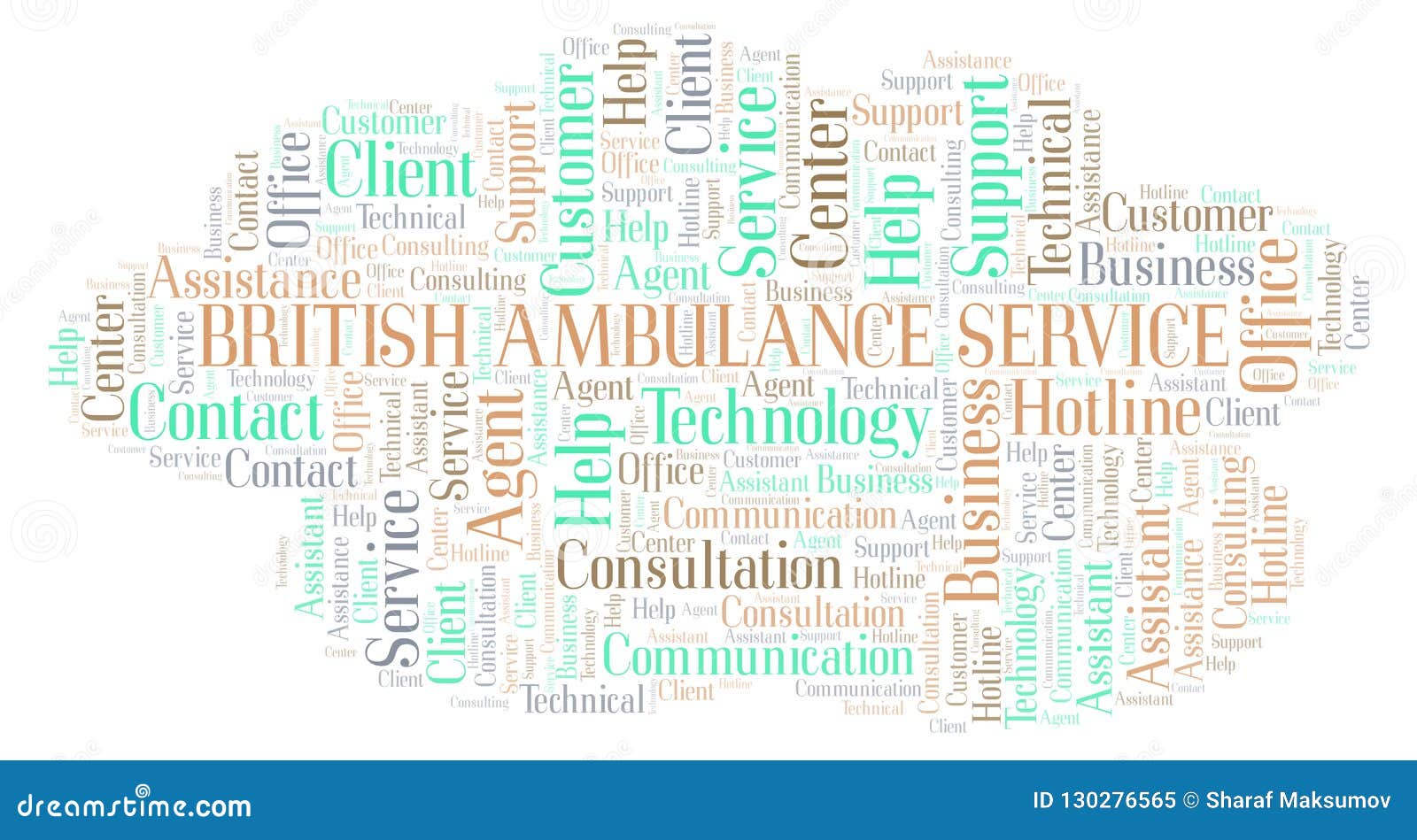 British Ambulance Service Word Cloud. Stock Illustration - Illustration ...
