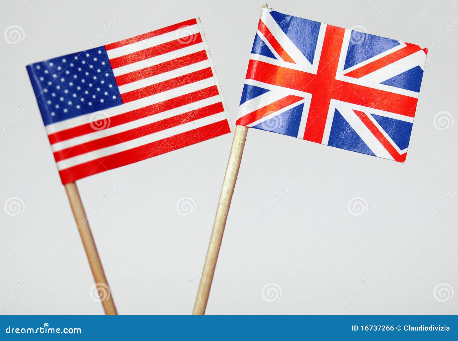 British and American flags stock photo. Image of kingdom - 16737266