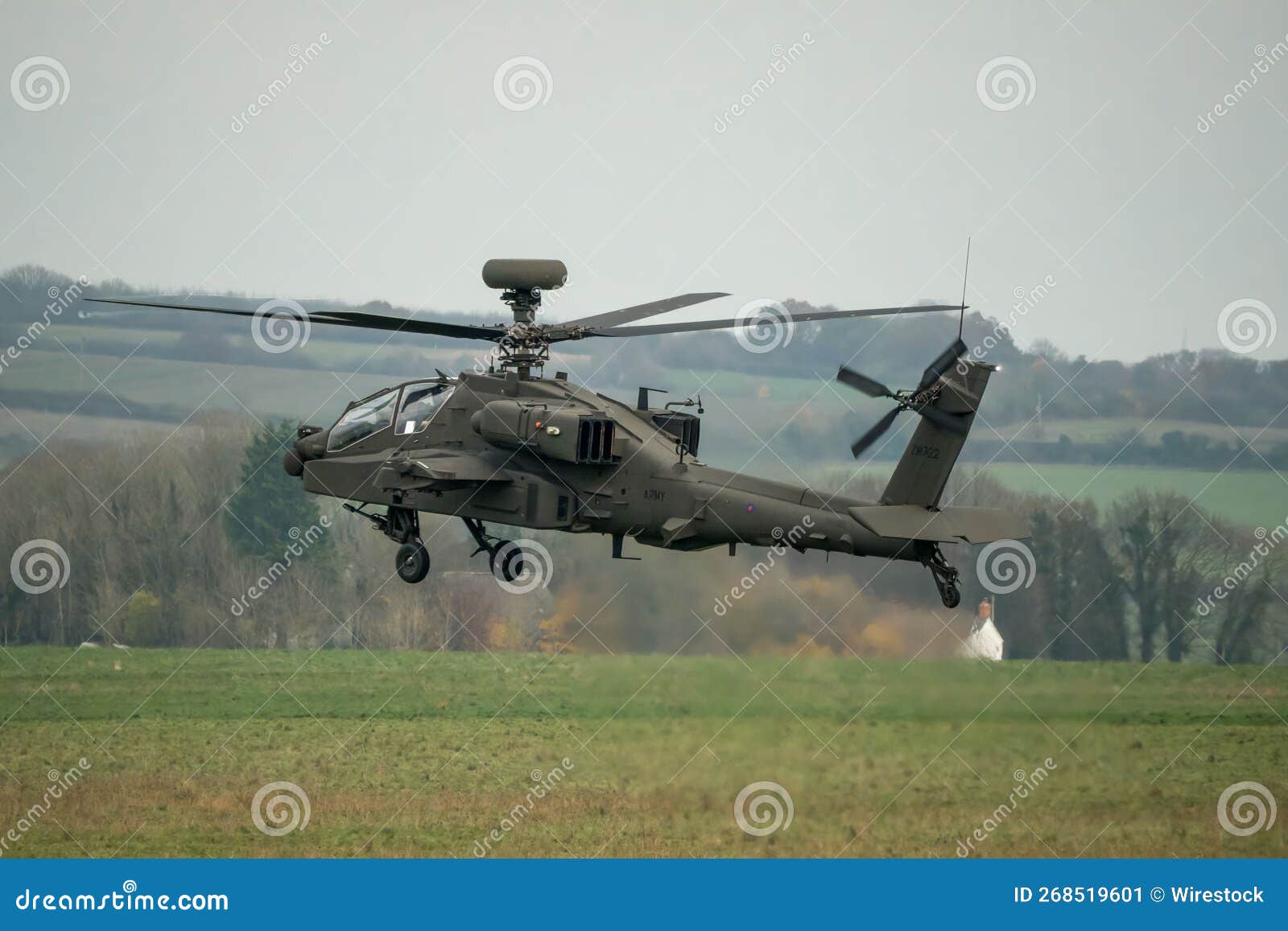 British Army Boeing Apache Attack Helicopter (AH-64E ZM722 Army Air 606 ...
