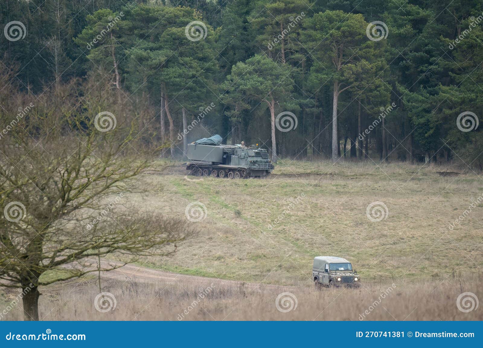 Army Self Propelled M270 Multiple Launch Rocket System (MLRS) Tank Unit ...