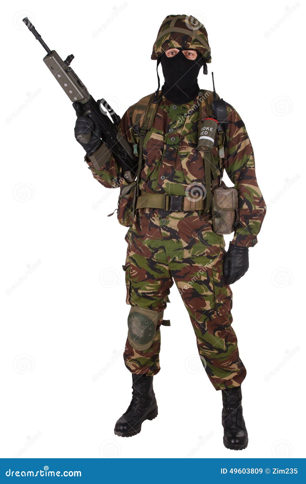 British Army Soldier in Camouflage Uniforms Stock Image - Image of ...