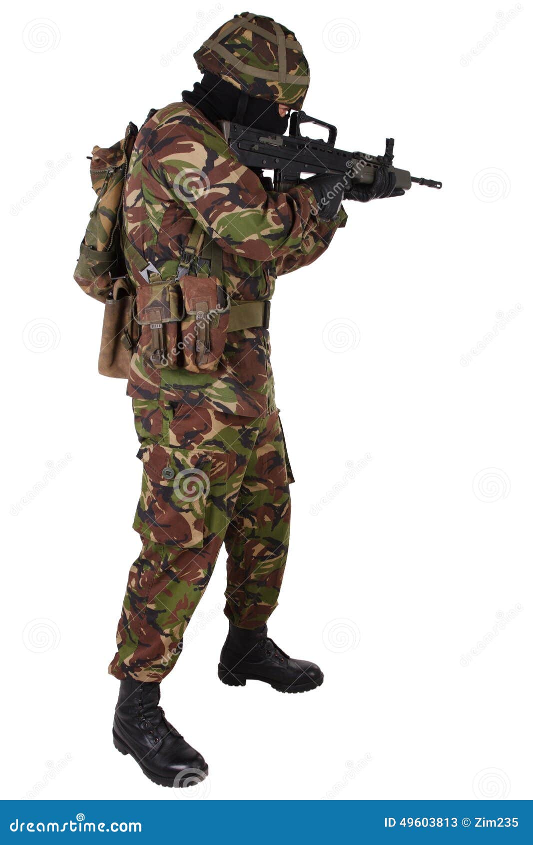 British Army Soldier in Camouflage Uniforms Stock Image - Image of ...