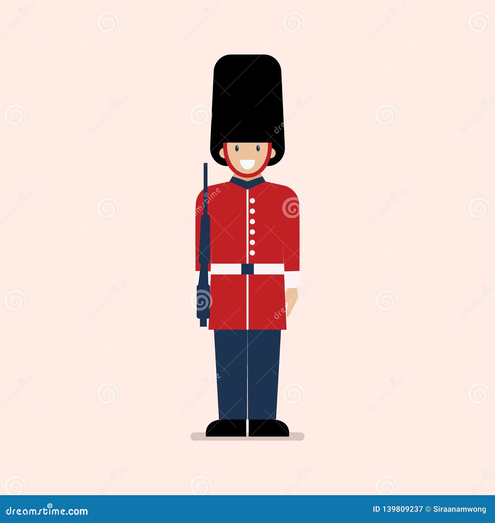British Army soldier stock vector. Illustration of europe - 139809237
