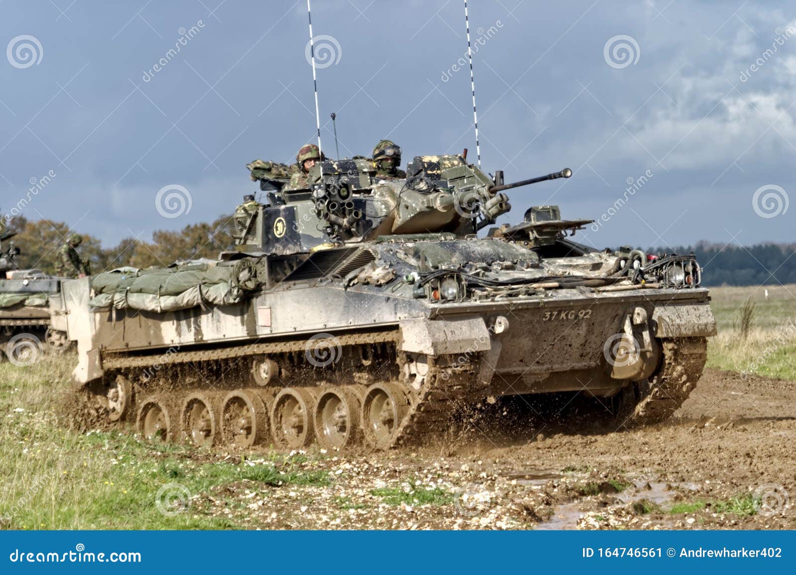A British Army Warrior Infantry Fighting Vehicle Editorial Photo ...
