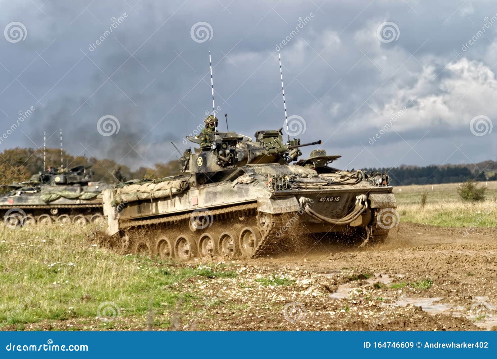 A British Army Warrior Infantry Fighting Vehicle Editorial Stock Image ...