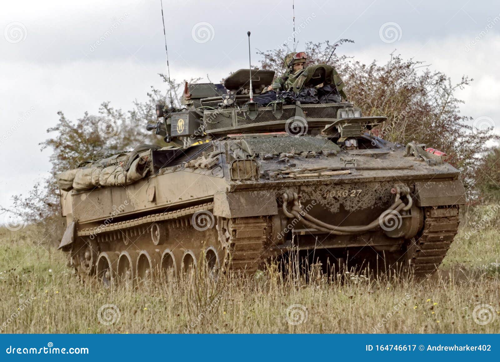 A British Army Warrior Infantry Fighting Vehicle Editorial Photography ...