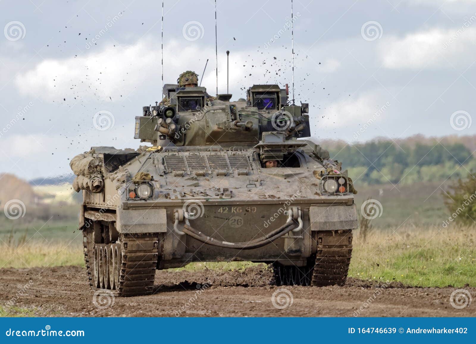 A British Army Warrior Infantry Fighting Vehicle Editorial Stock Image ...