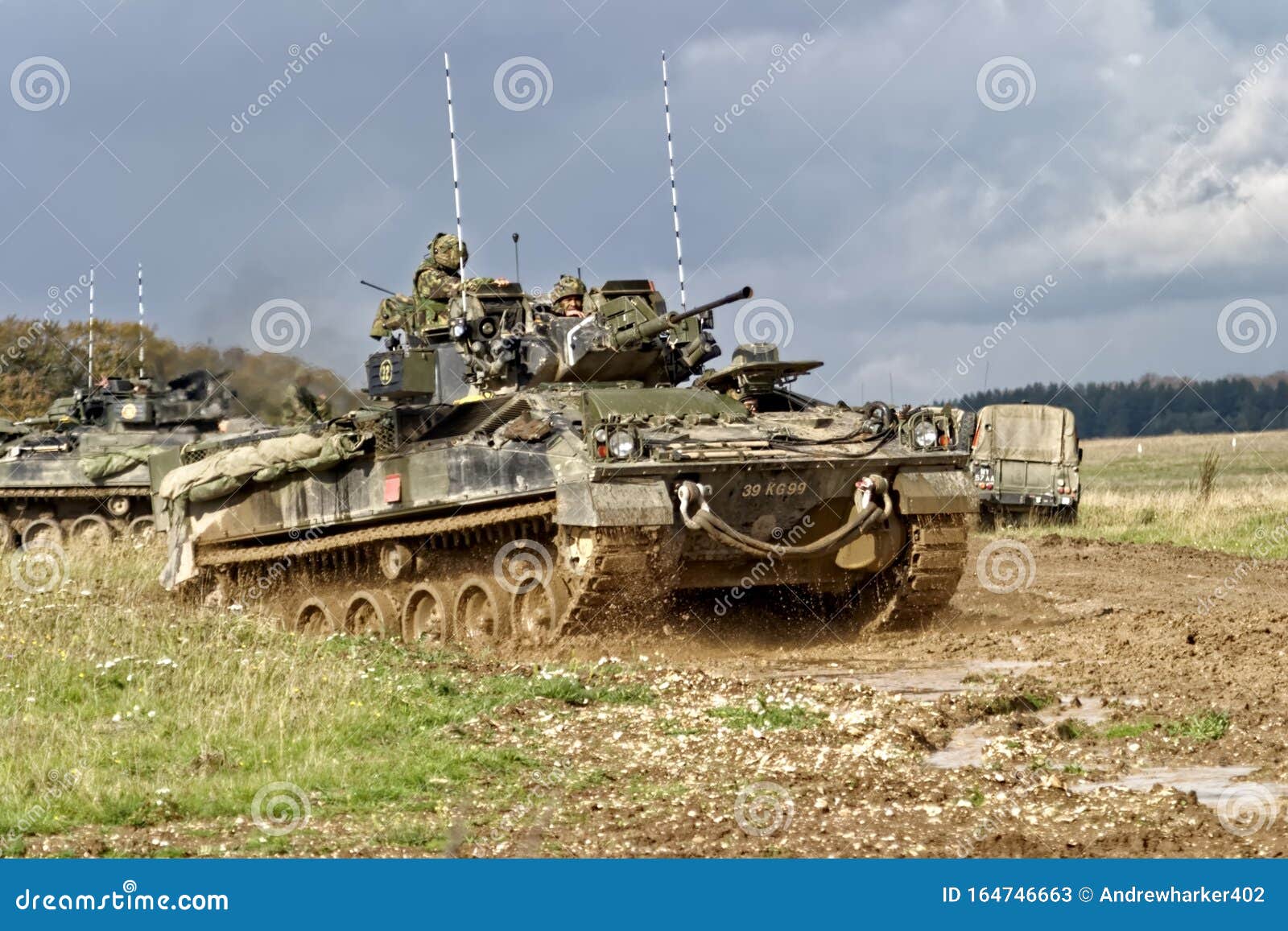 A British Army Warrior Infantry Fighting Vehicle Editorial Stock Photo ...