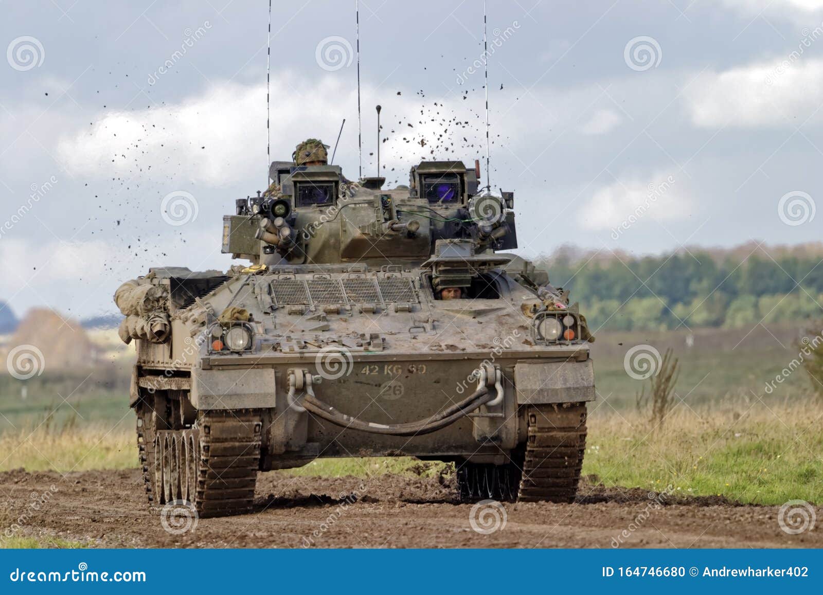 A British Army Warrior Infantry Fighting Vehicle Editorial Image ...