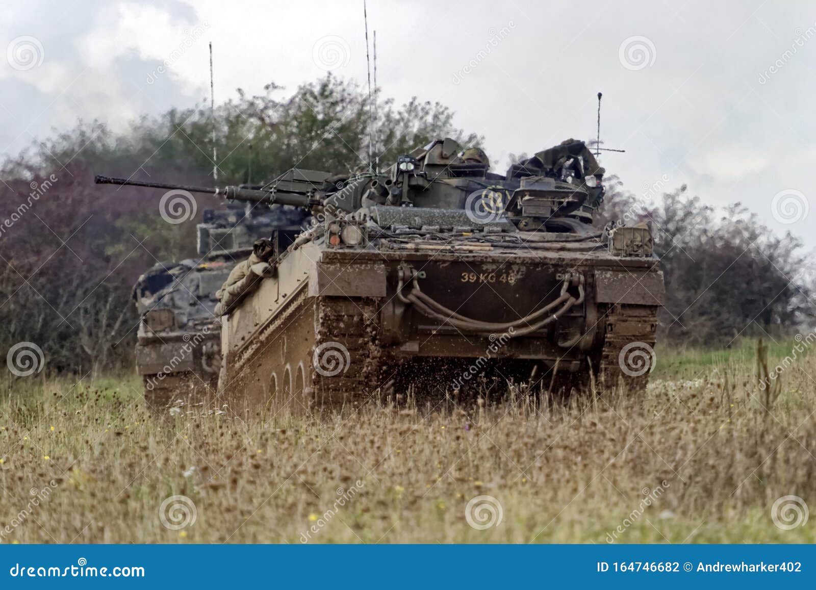 A British Army Warrior Infantry Fighting Vehicle Editorial Photography ...