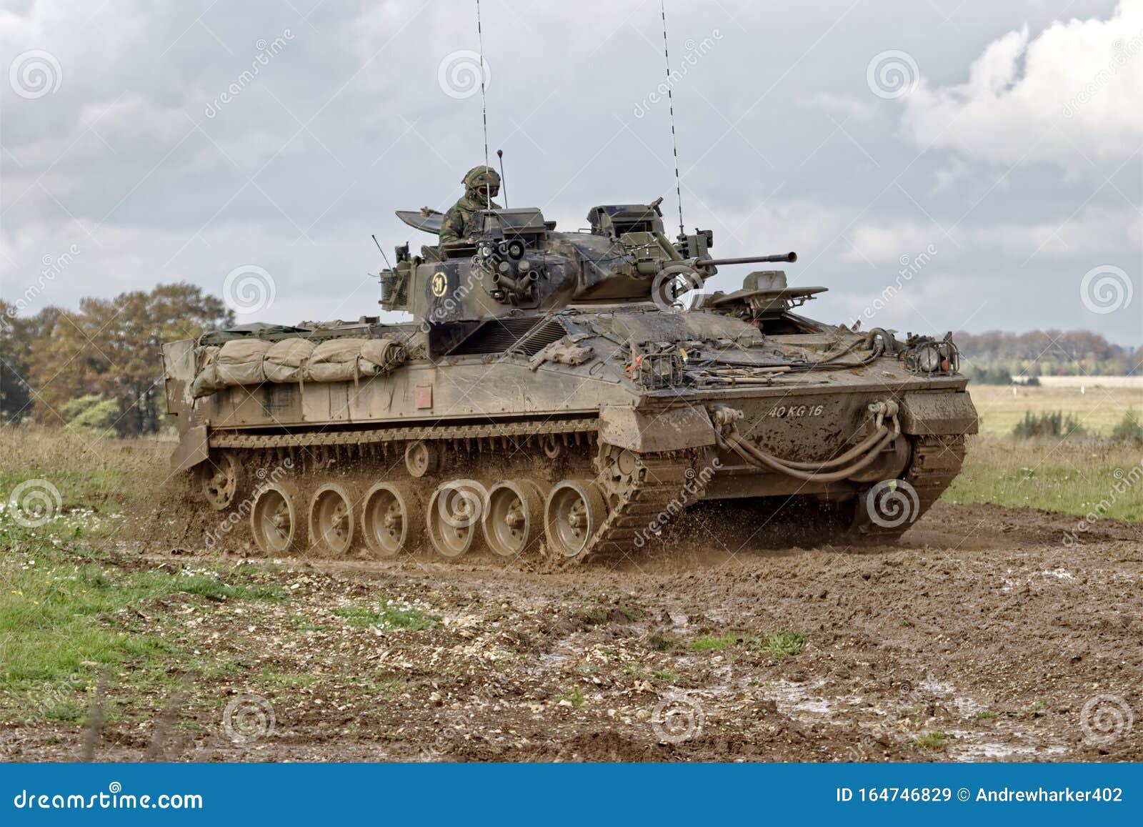 A British Army Warrior Infantry Fighting Vehicle Editorial Stock Image ...
