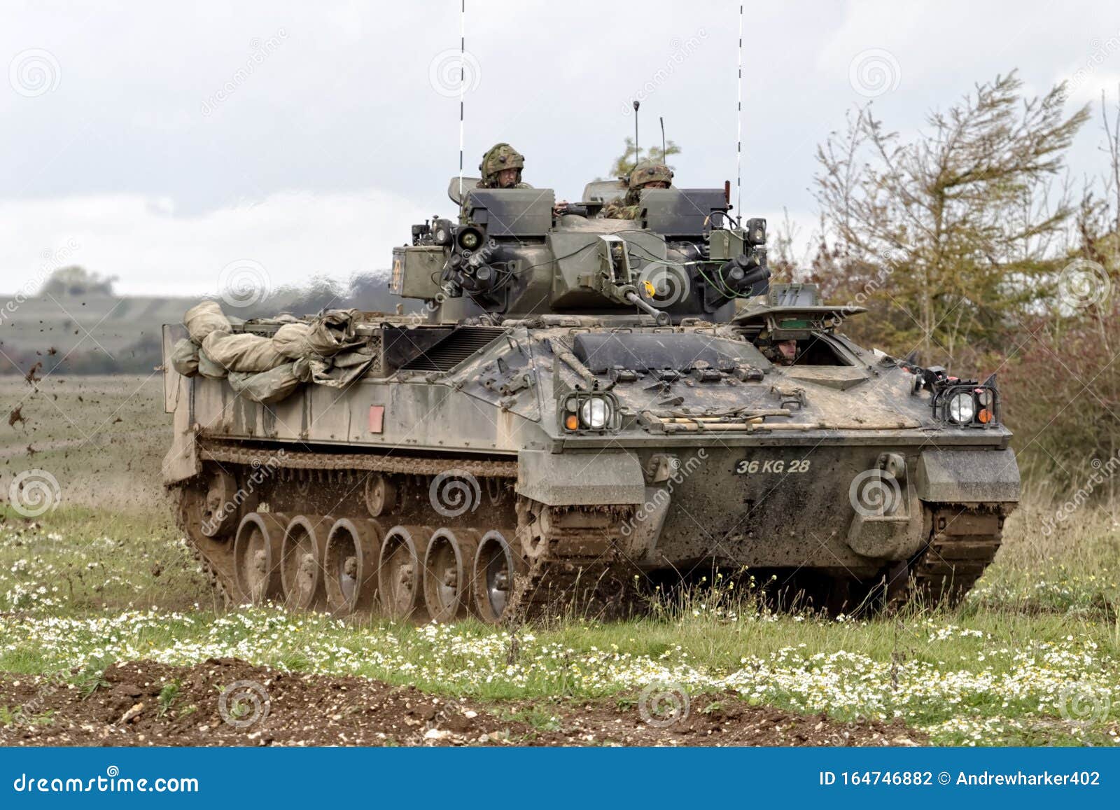 A British Army Warrior Infantry Fighting Vehicle Editorial Photography ...