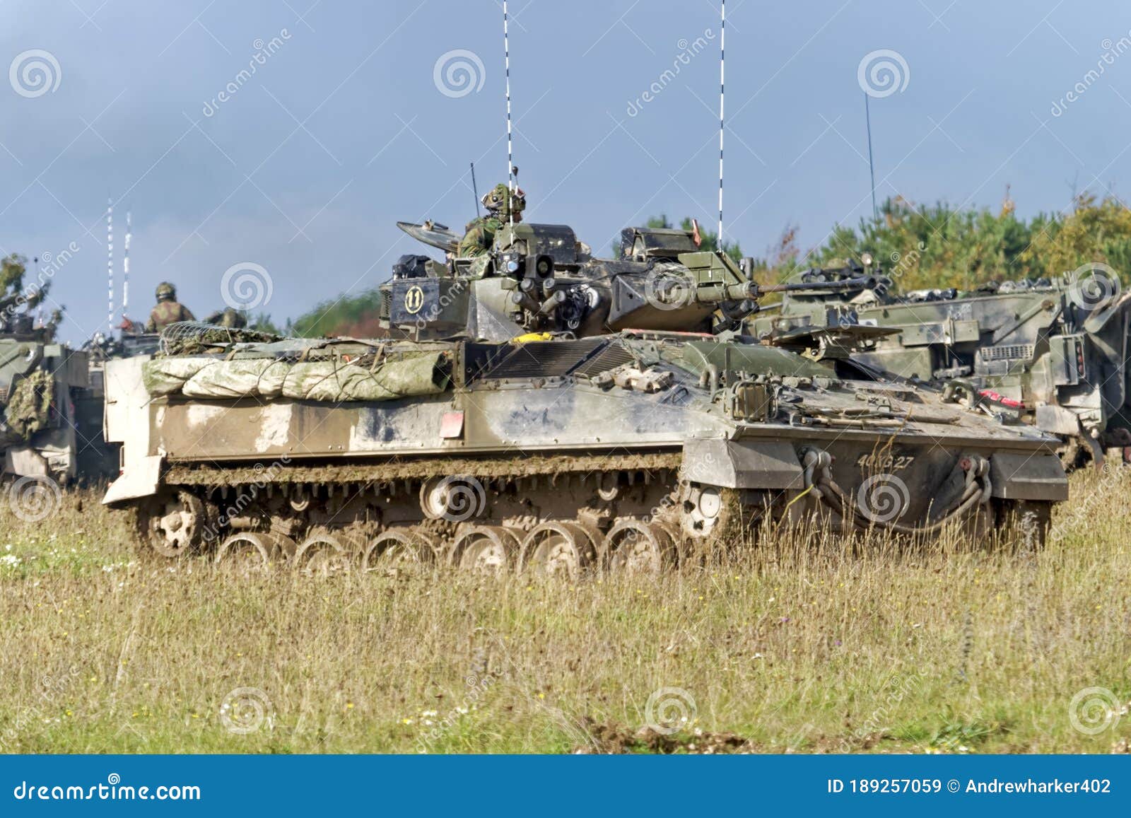 British Army Warrior Infantry Fighting Vehicles Editorial Stock Image ...