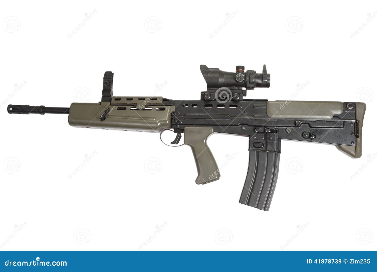 British assault rifle L85 stock photo. Image of bullet - 41878738
