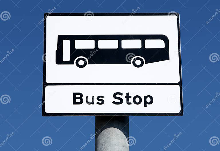 British bus stop sign. stock photo. Image of british, sign - 3175518