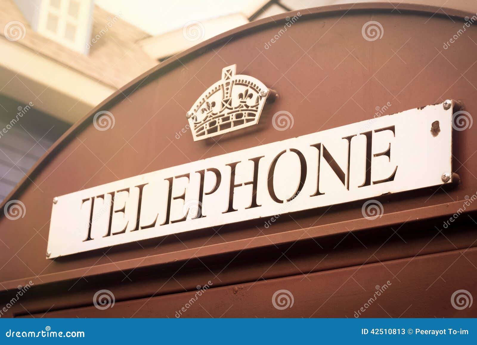 British Call Box,Vintage Color Stock Image - Image of pastel, retro ...