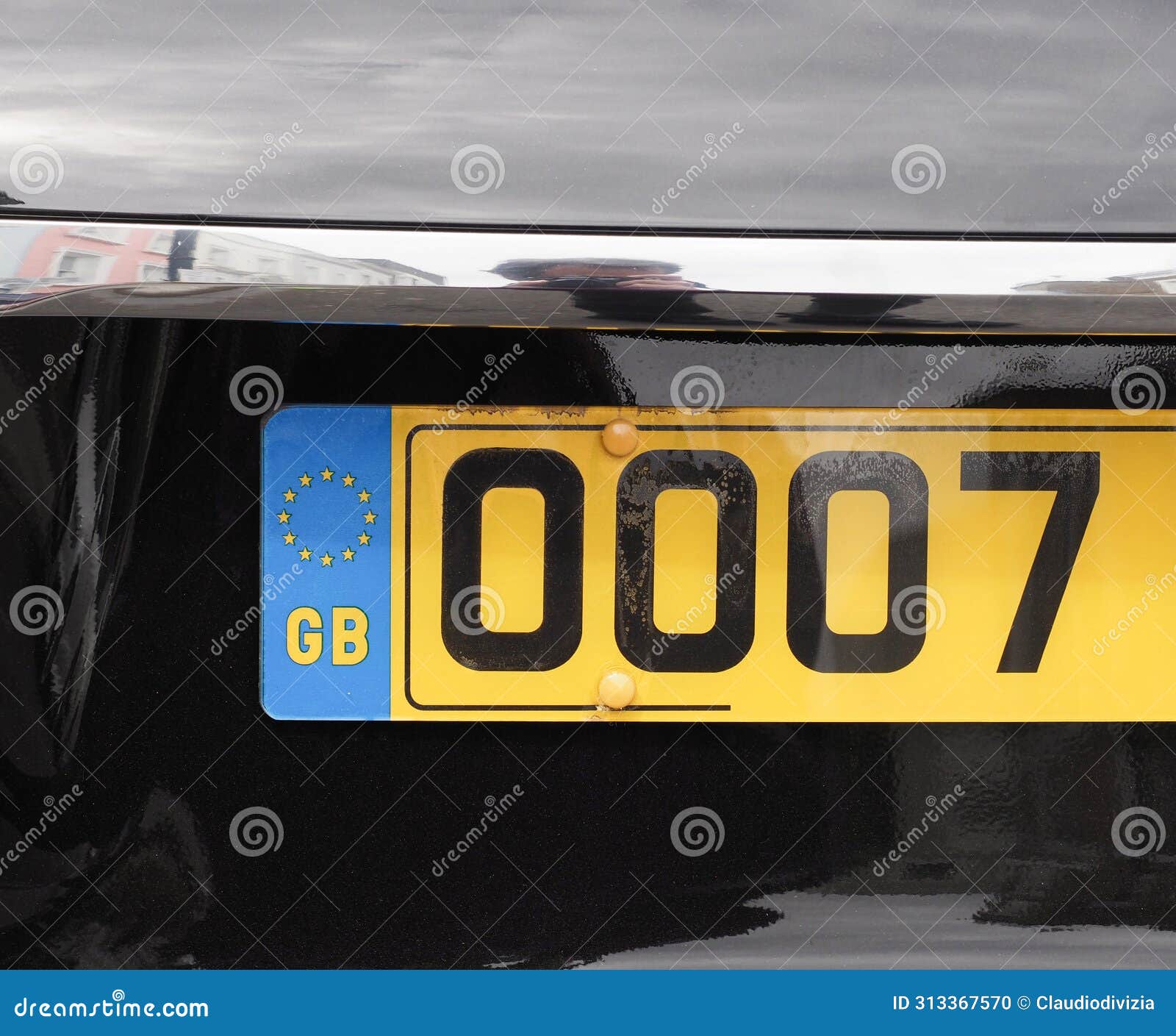 British car number plate stock photo. Image of number - 313367570