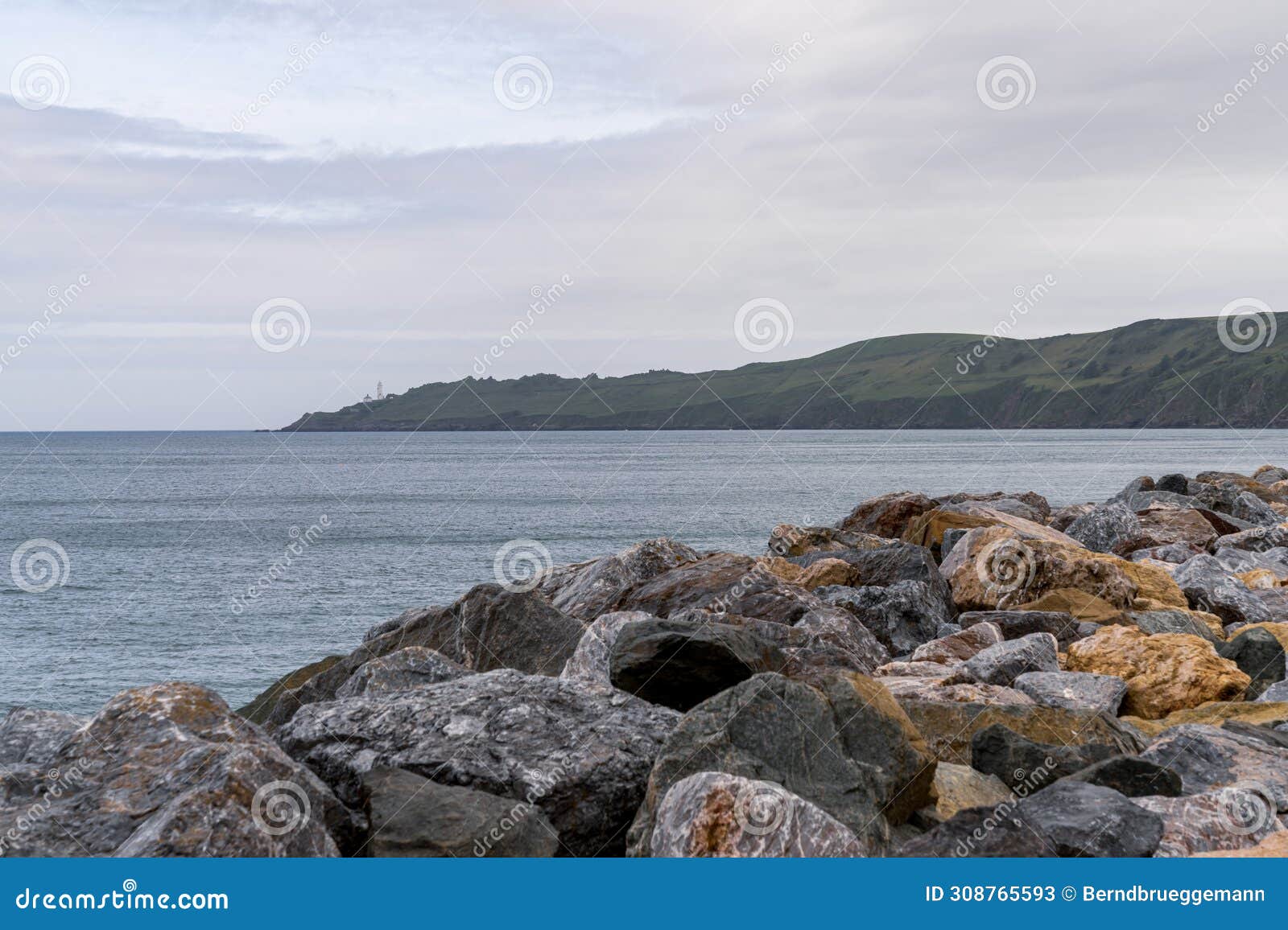 The British Channel Coast in Beesands, Devon, England Stock Image ...