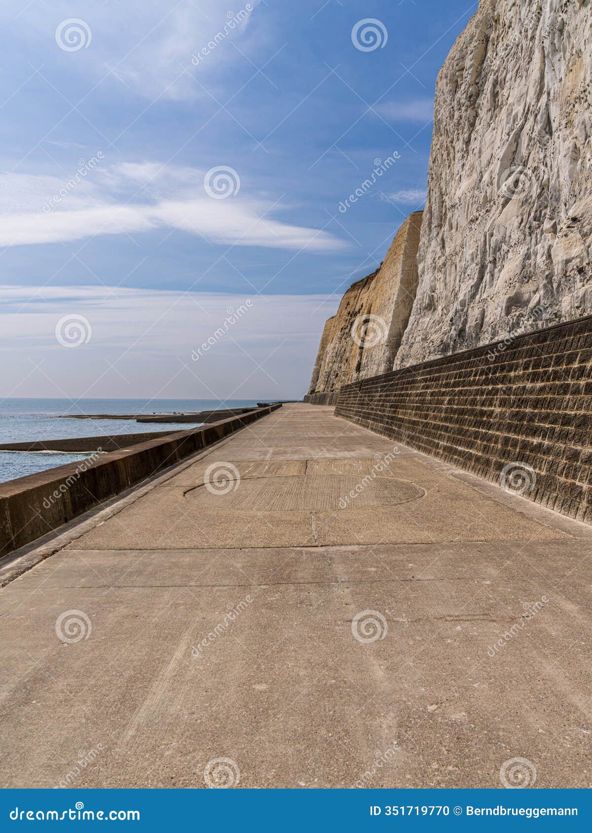 The British Channel Coast in Peacehaven, England, UK Stock Photo ...