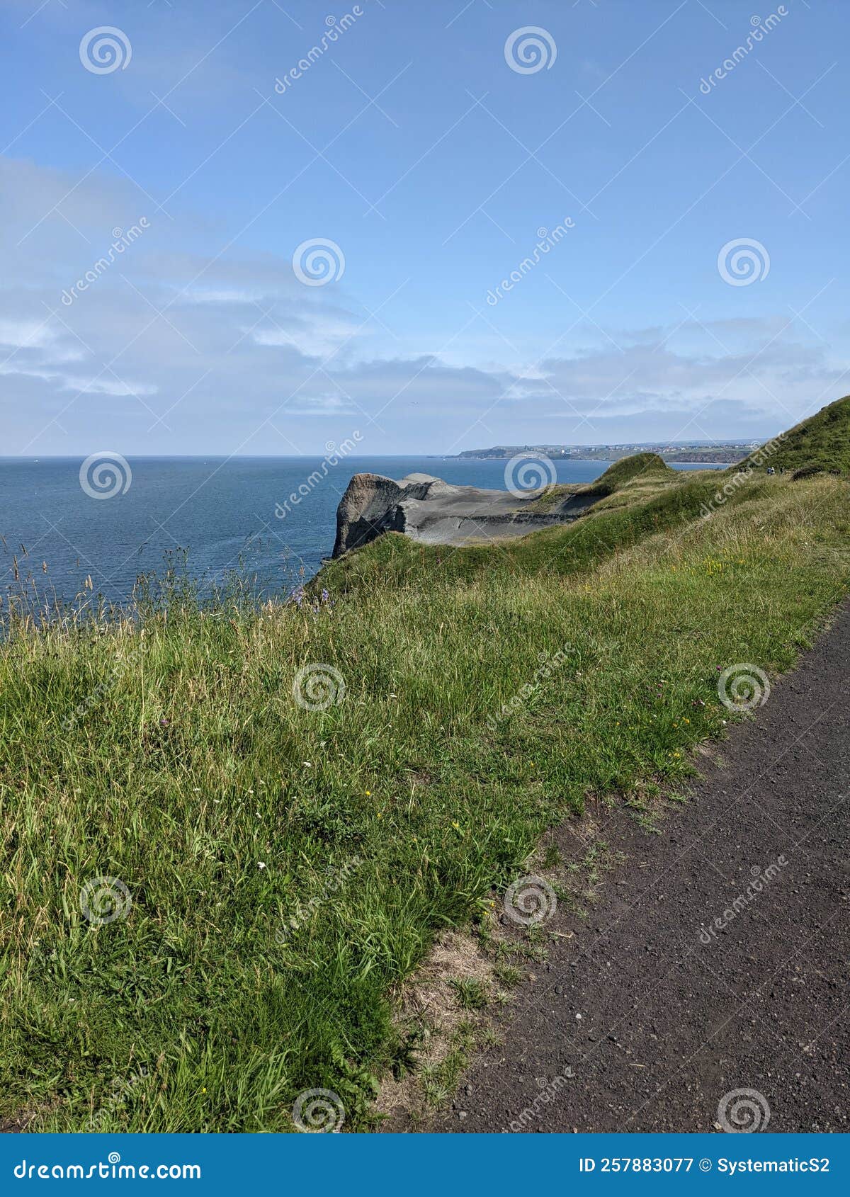 British Coastline Sun Sea Landscape Stock Image - Image of country ...