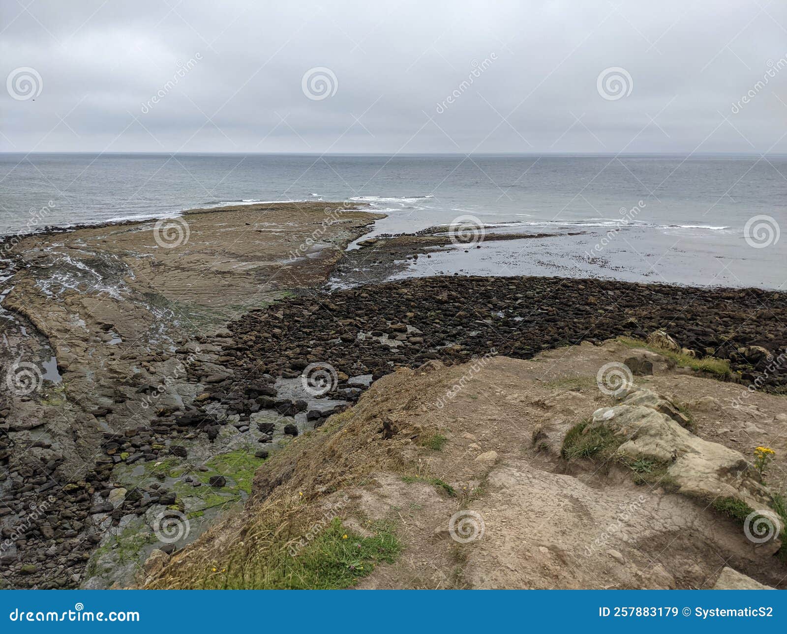 British Coastline Sun Sea Landscape Stock Image - Image of coastline ...