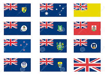 British colonial flags stock vector. Illustration of caicos - 9320308