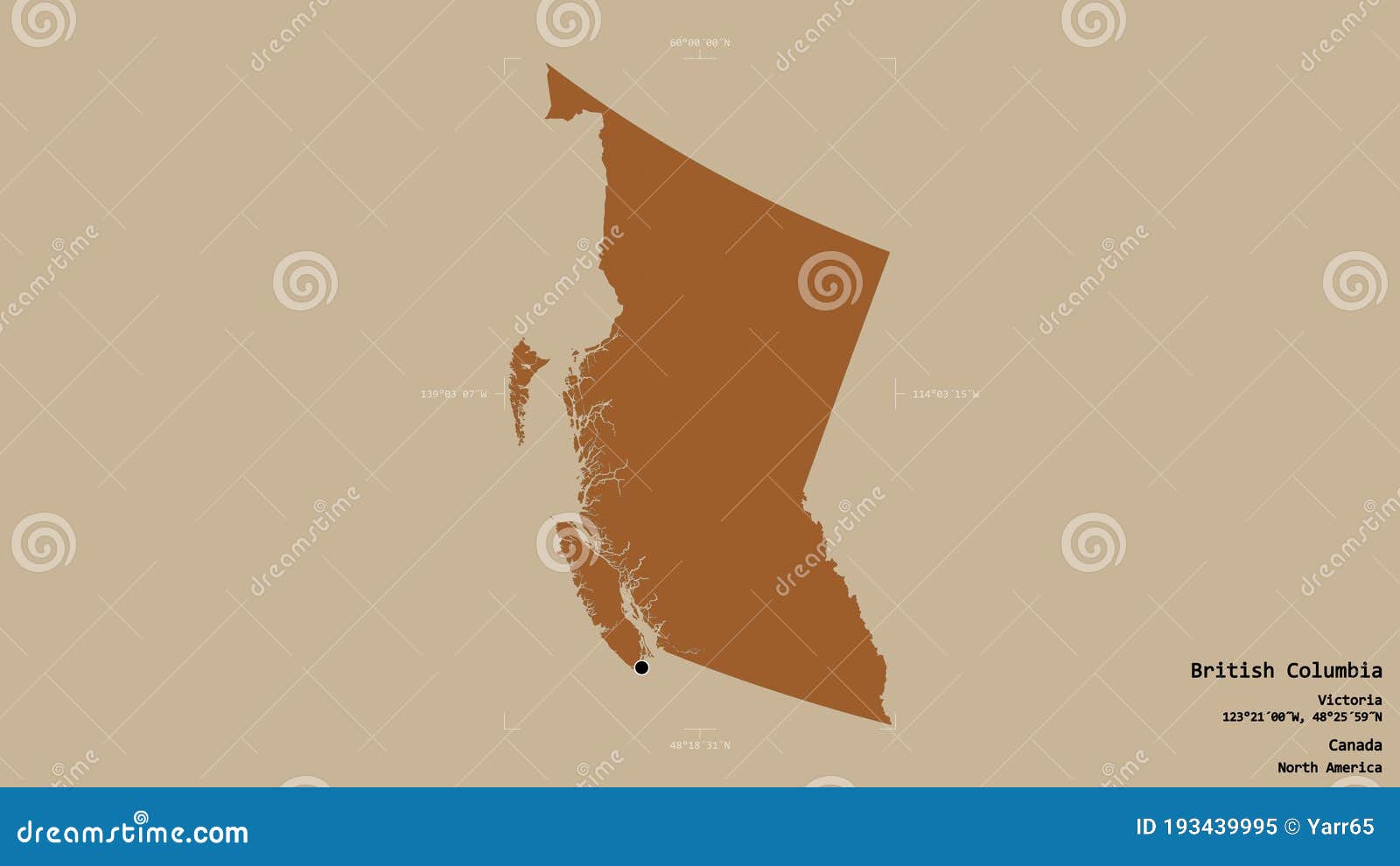 British Columbia - Canada. Bounding Box. Pattern Stock Illustration ...