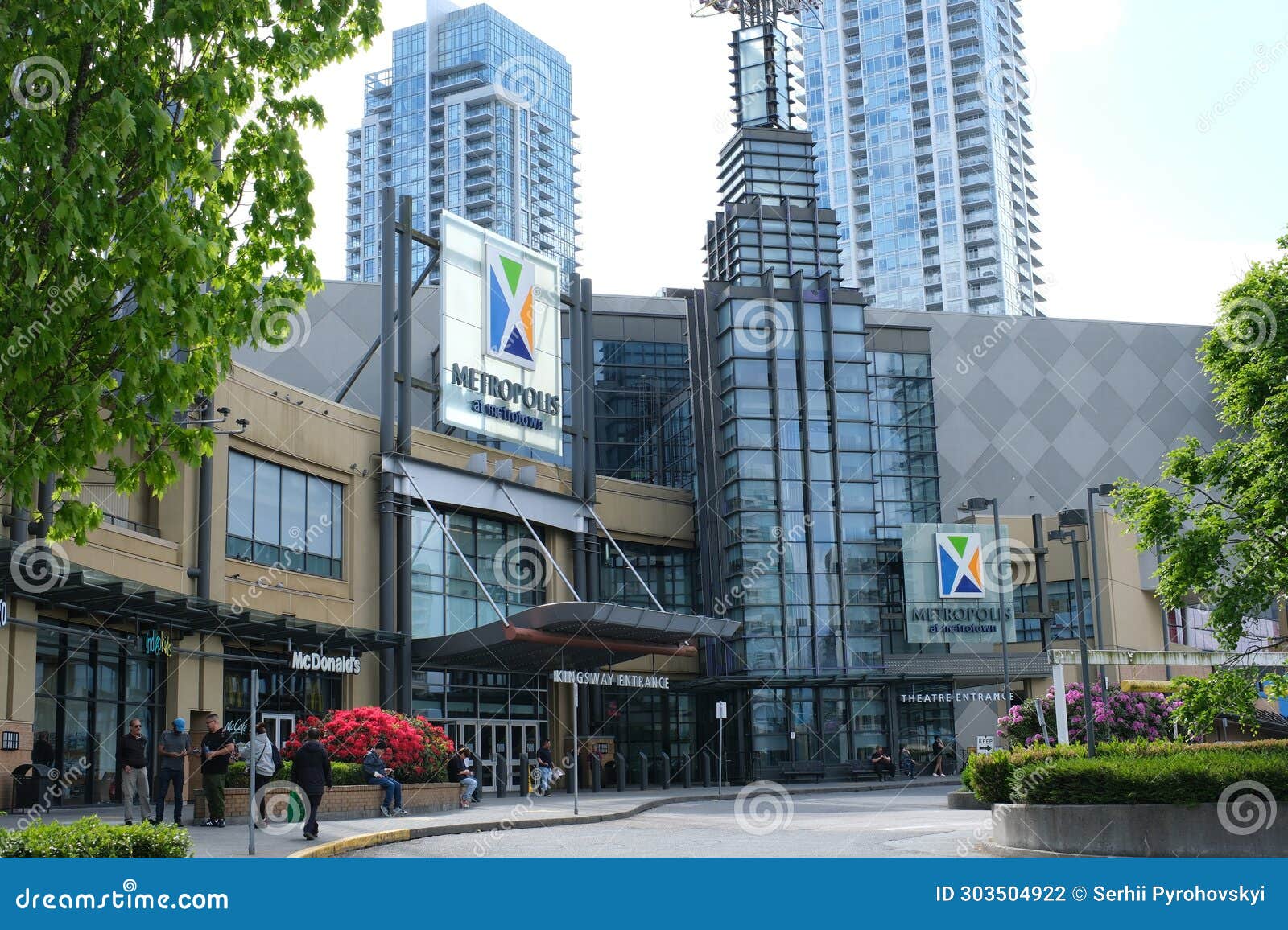 British Columbia, Canada Burnaby 01.02.2024 Inside Metropolis Mall ...