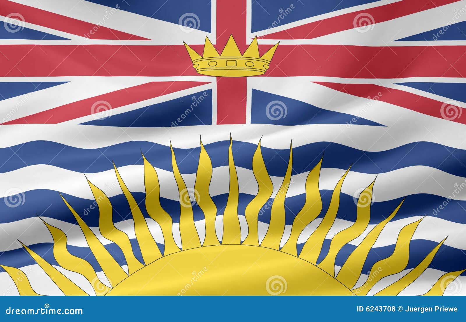 British Columbia flag stock illustration. Illustration of vancouver ...