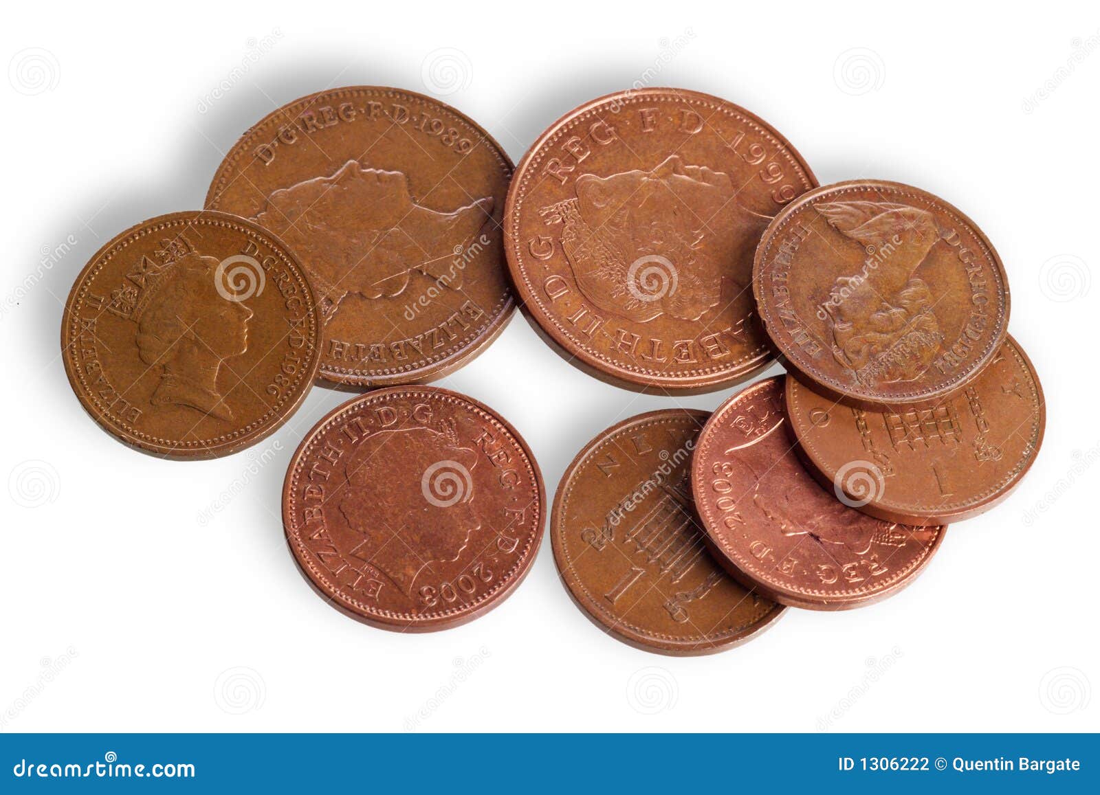 British Copper Coins, Isolated Editorial Photography - Image of royal ...