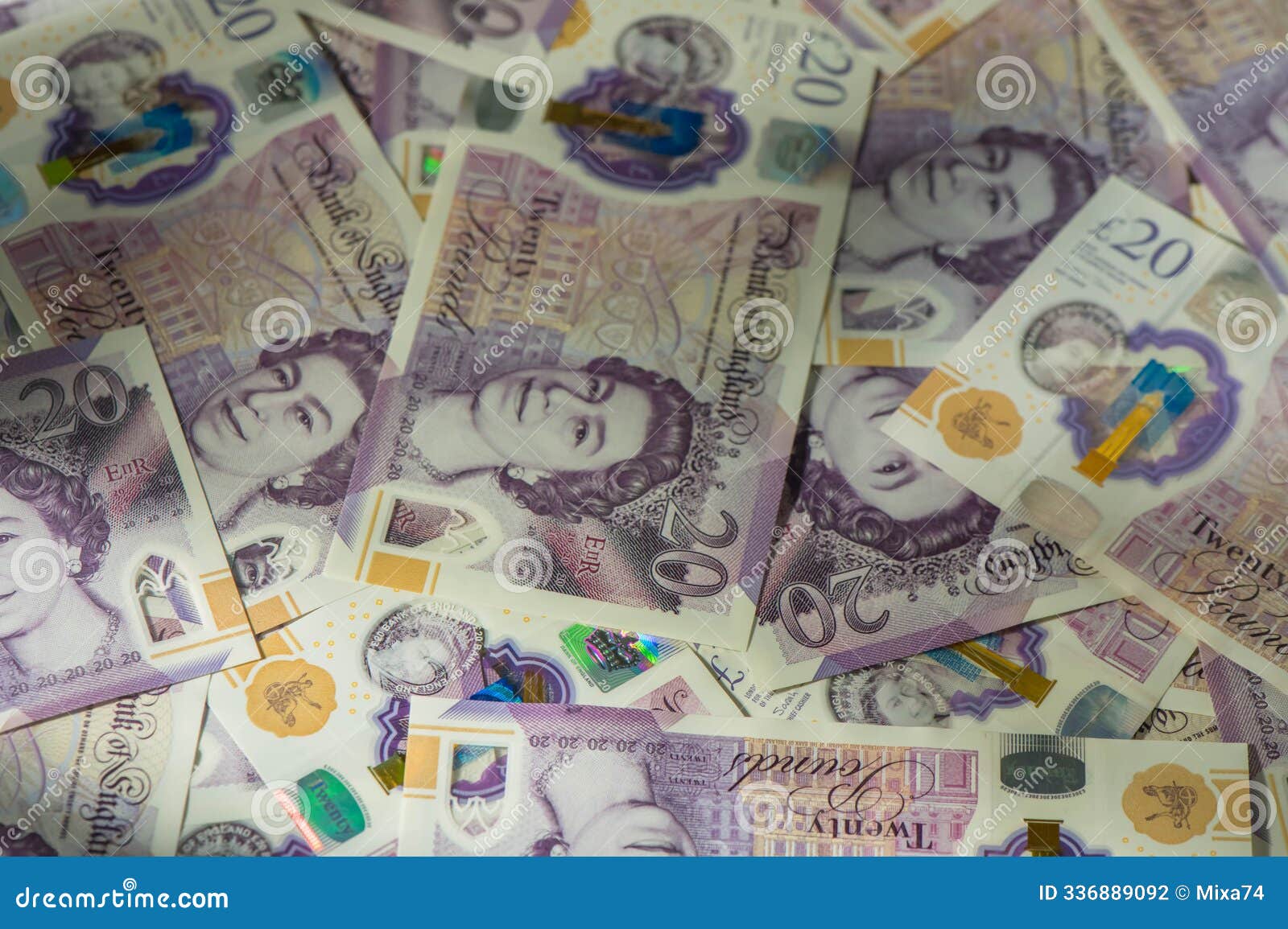 British Currency - Close Up of the New 2016 Polymer Five Pound Note ...