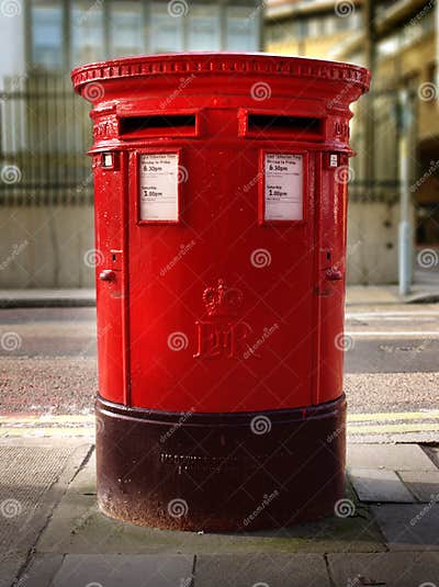 British Double Post Office Box Stock Image - Image of england, britain ...