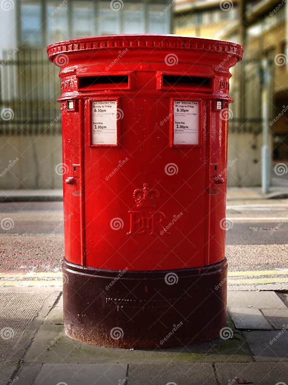 British Double Post Office Box Stock Image - Image of england, britain ...
